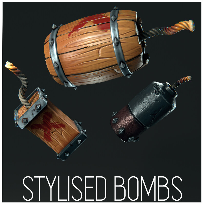 ArtStation - Stylised Bomb's Asset Pack