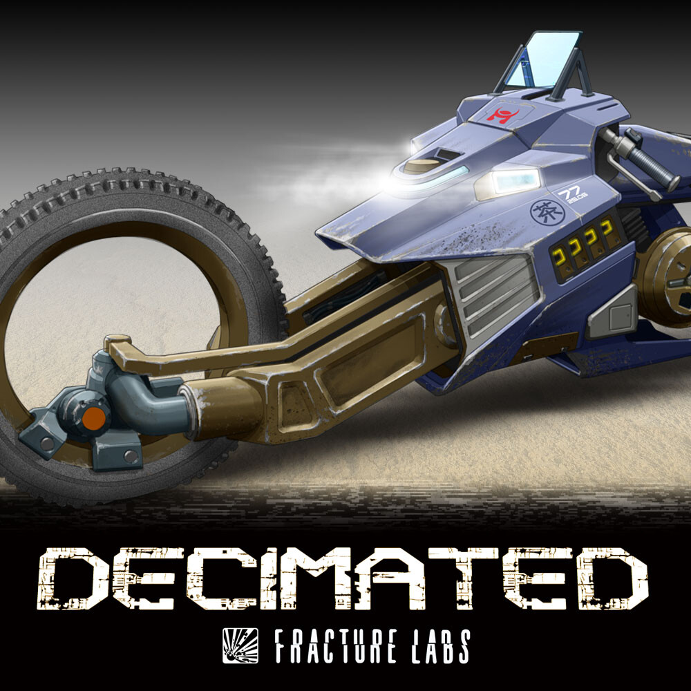 ArtStation - DECIMATED : MOTORBIKE A