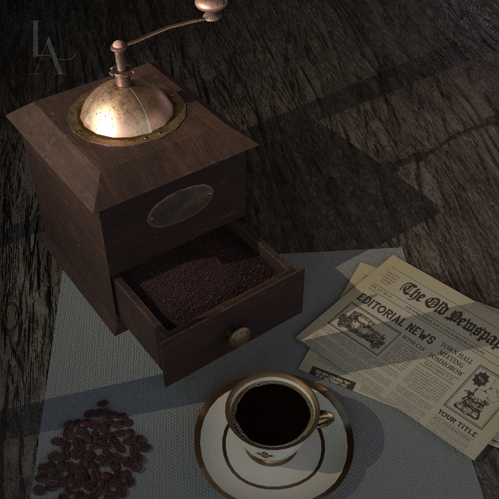 ArtStation - Vintage Coffee maker