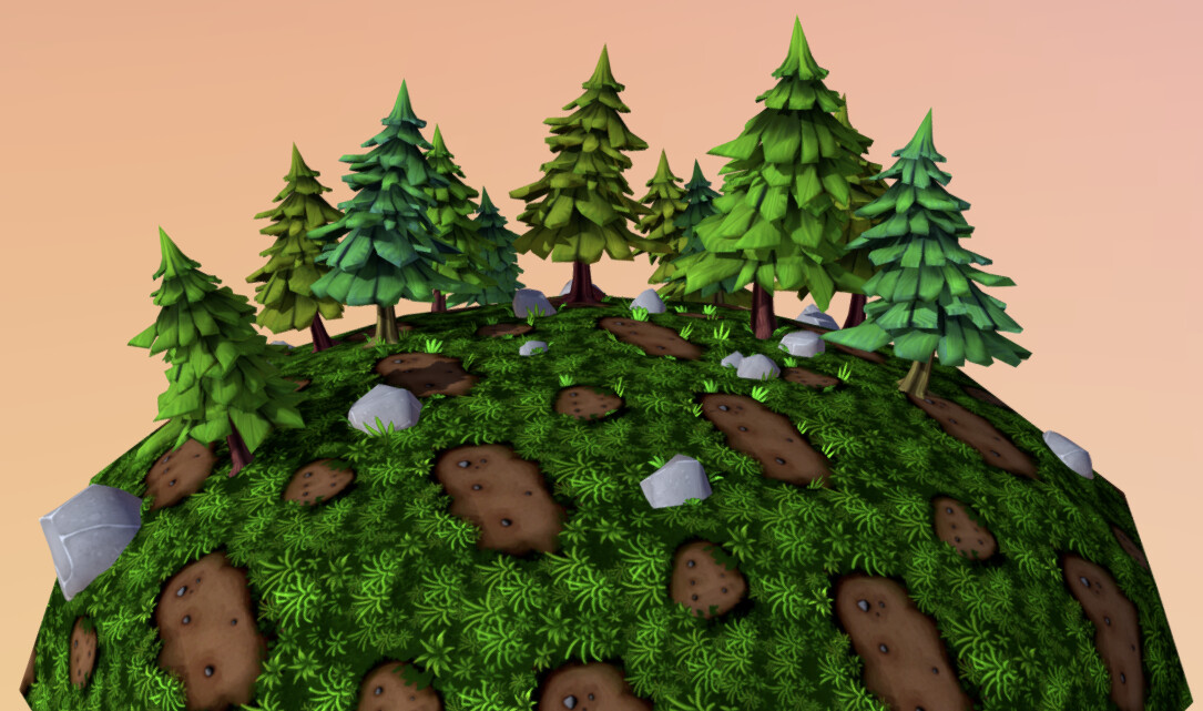 ArtStation - Modular Low-Poly Forest