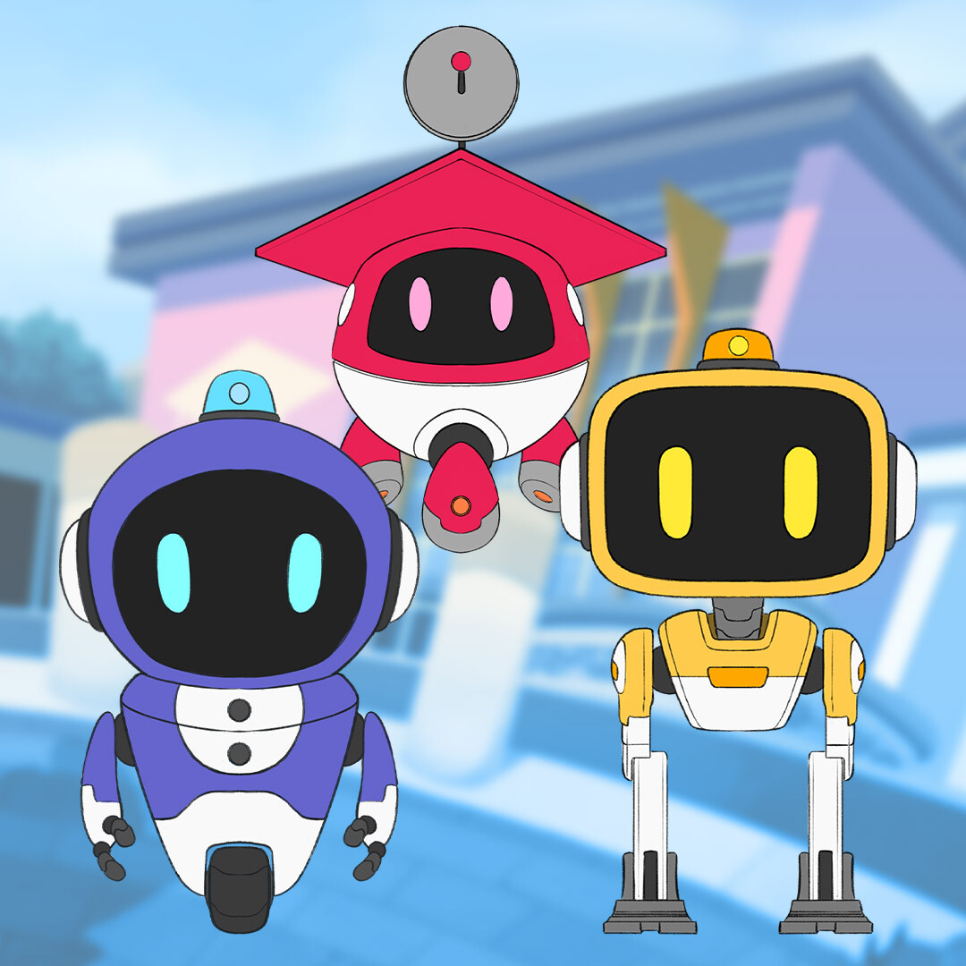 ArtStation - STEM Project - Robot Companion Concept Art