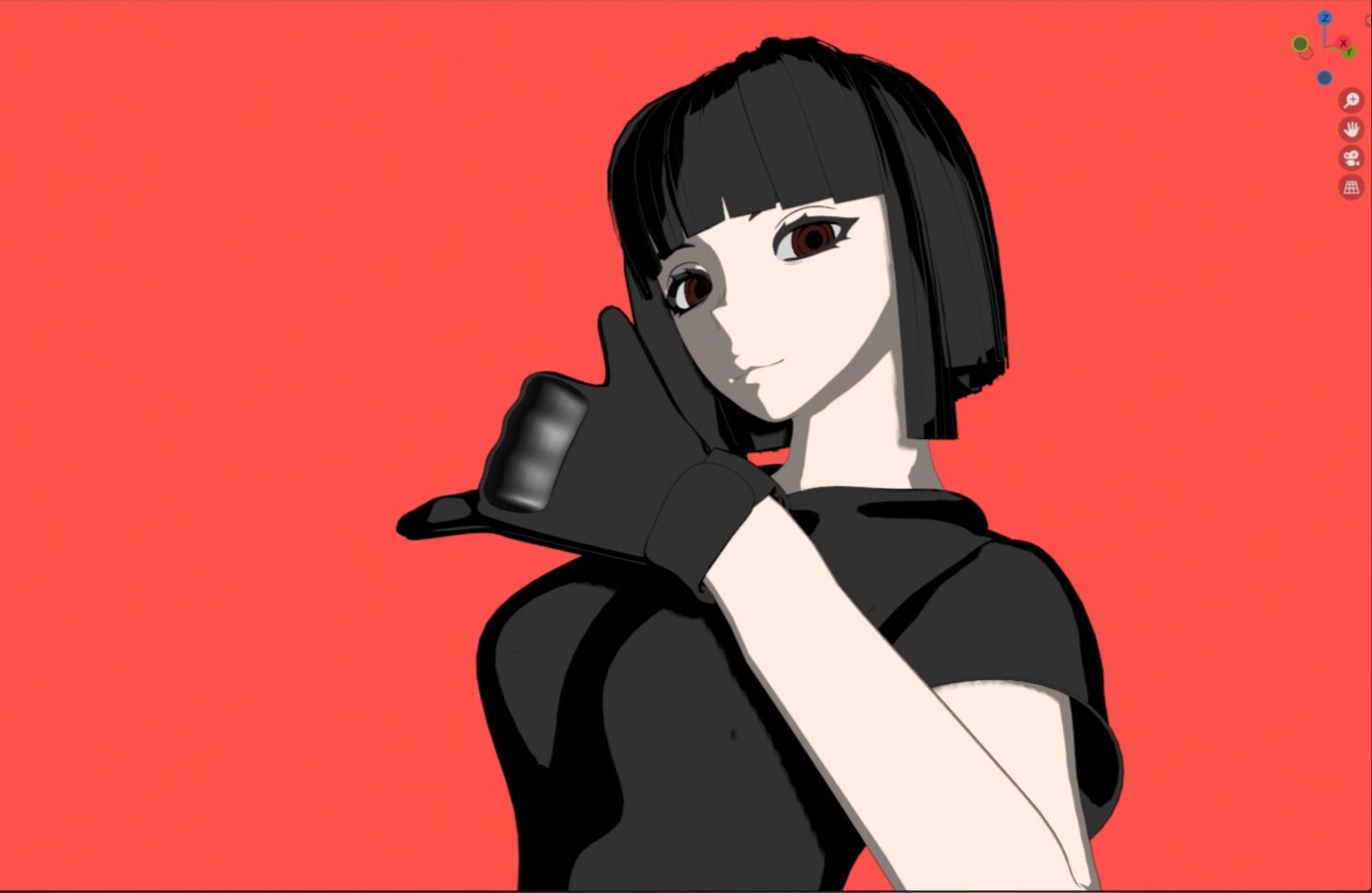 ArtStation - Normal-poly Tora WIP