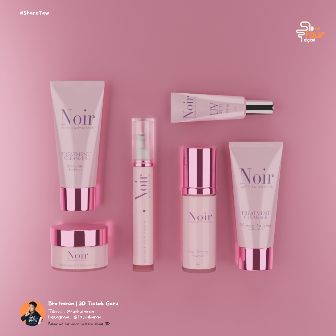 ArtStation - Cosmetic Product - Noir