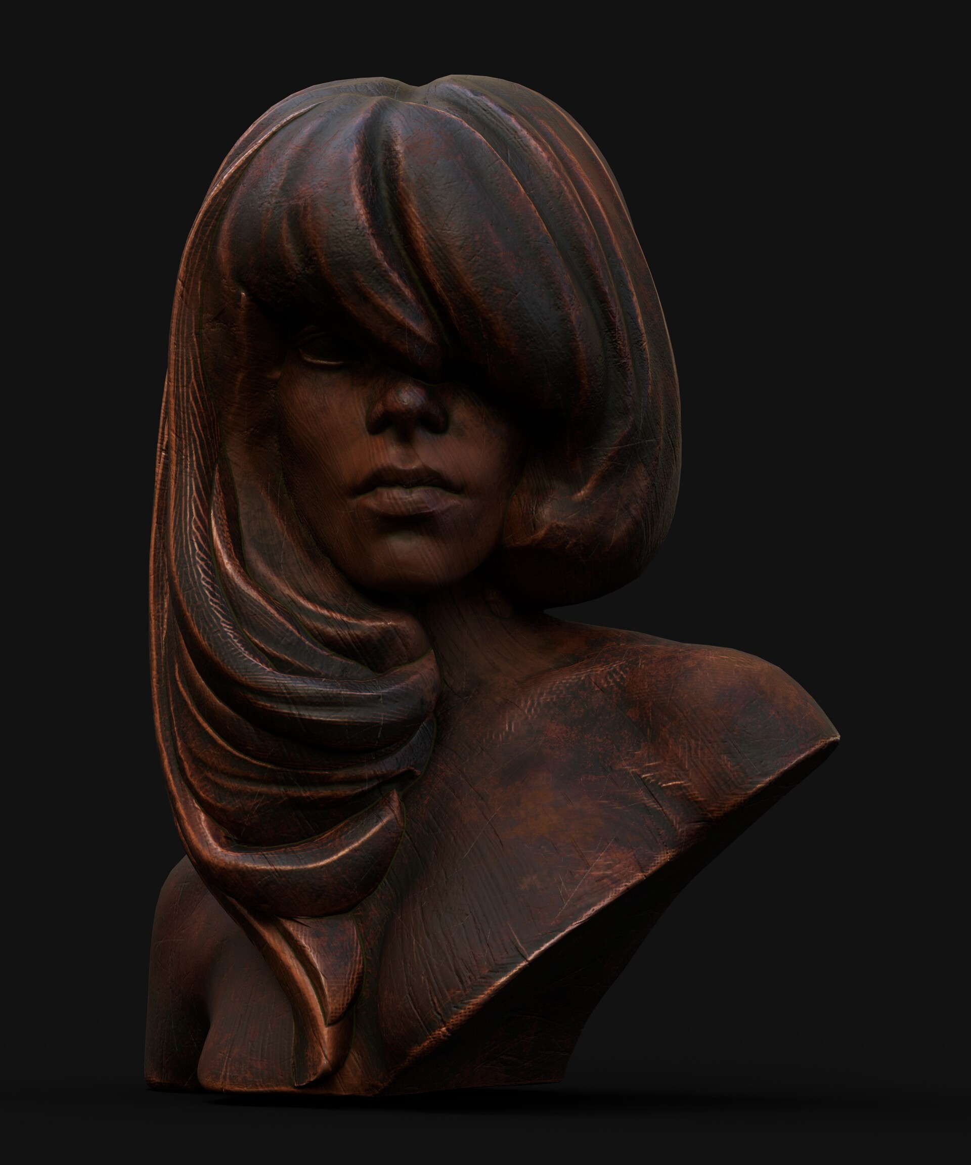 ArtStation - Wooden heads