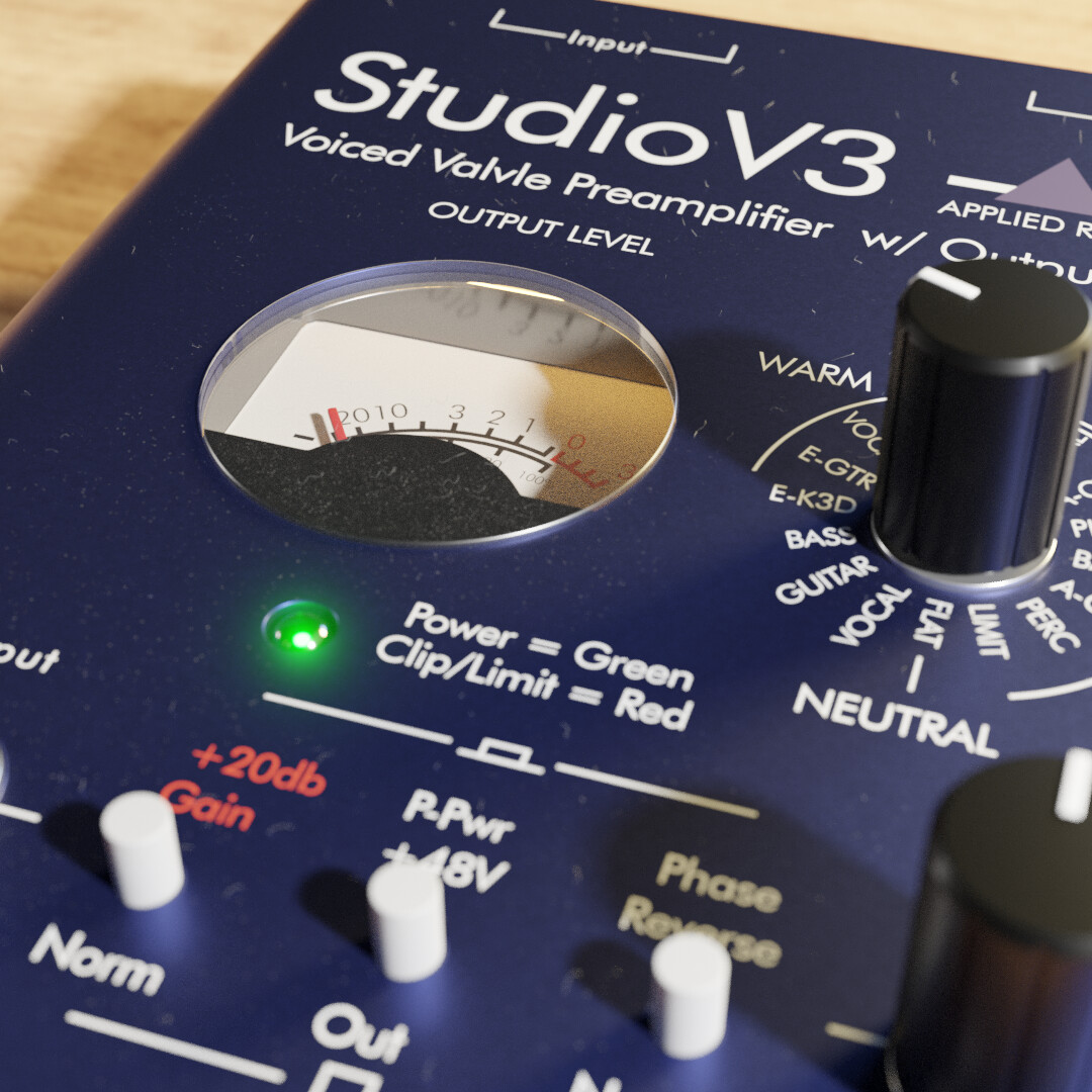 ArtStation - Studio V3 Preamplifier Blender model