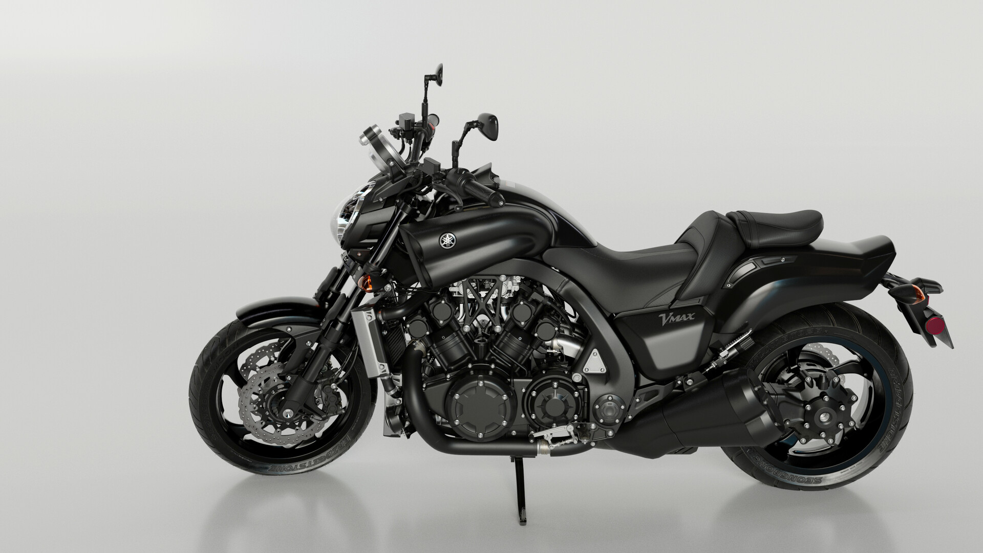 ArtStation - Yamaha Vmax motorcycle