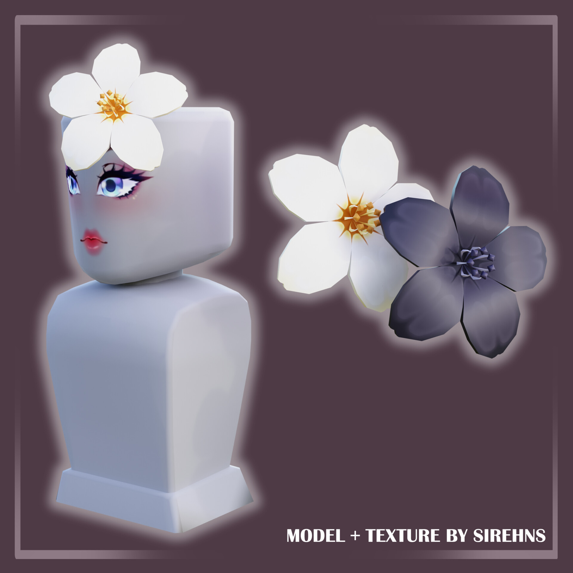 ArtStation - Head Flower Roblox UGC Item