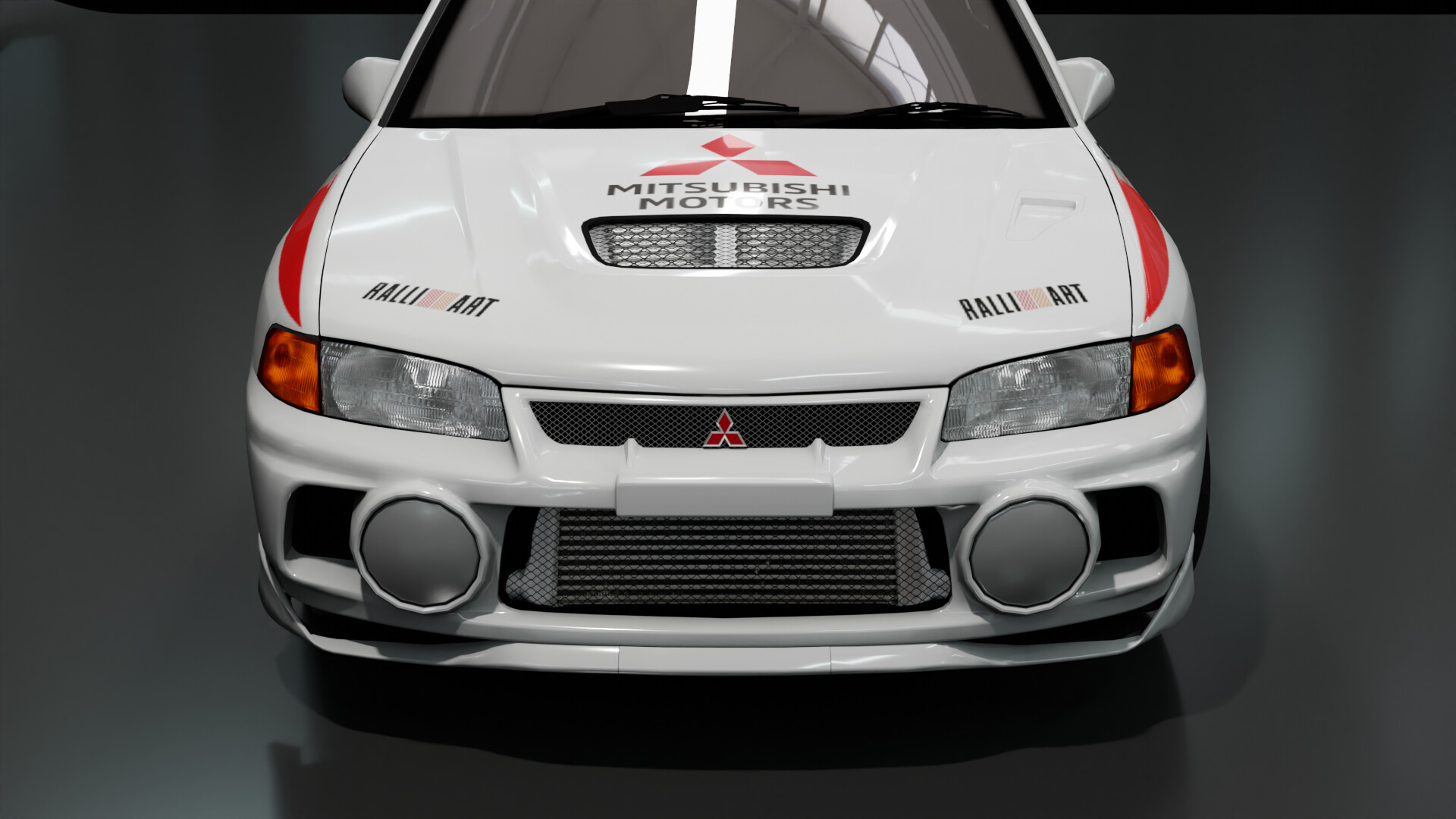 ArtStation - Mitsubishi lancer evolution iv RALLIART presentation