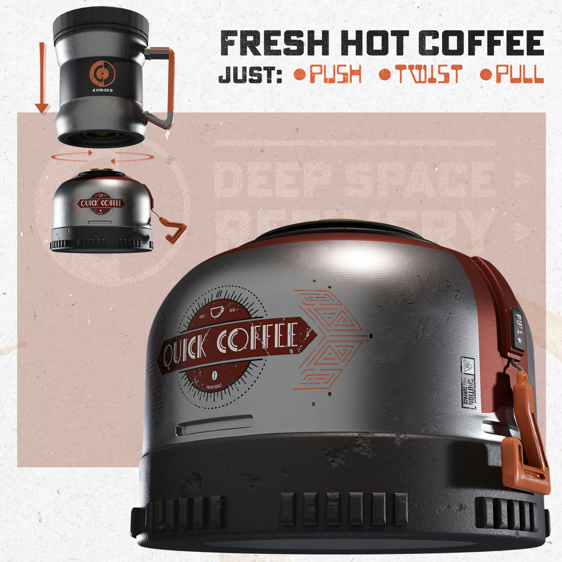 ArtStation - Quick Coffee - prop design