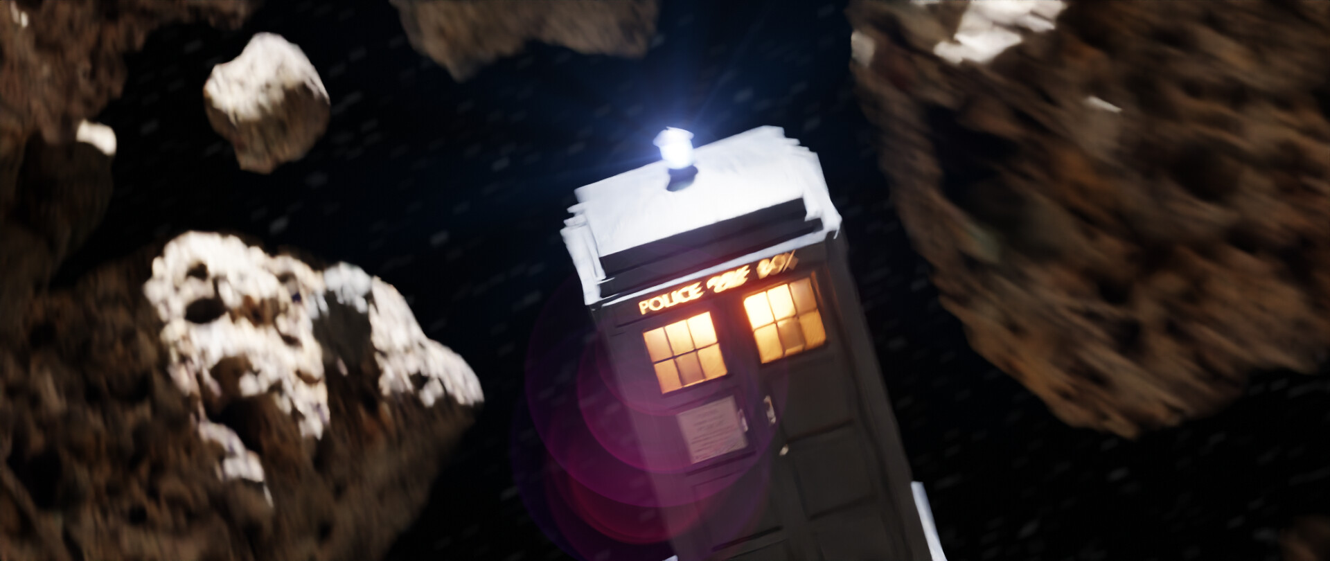 ArtStation - The Tardis flying through asteroids - Doctor Who - Blender ...