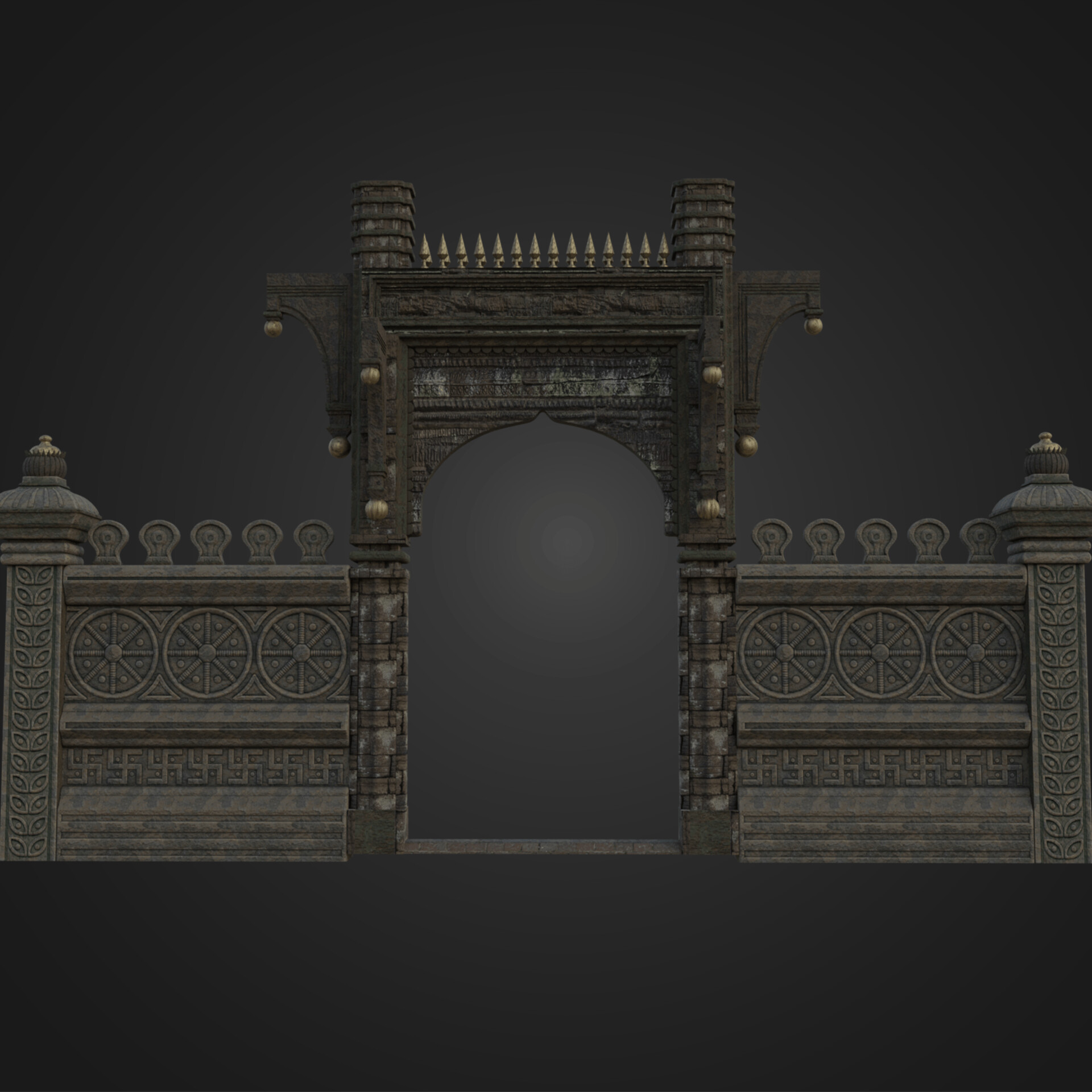 ArtStation - Hindu temple Entrance gate