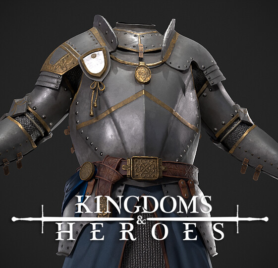 ArtStation - Kingdoms And Heroes Human Armor commission