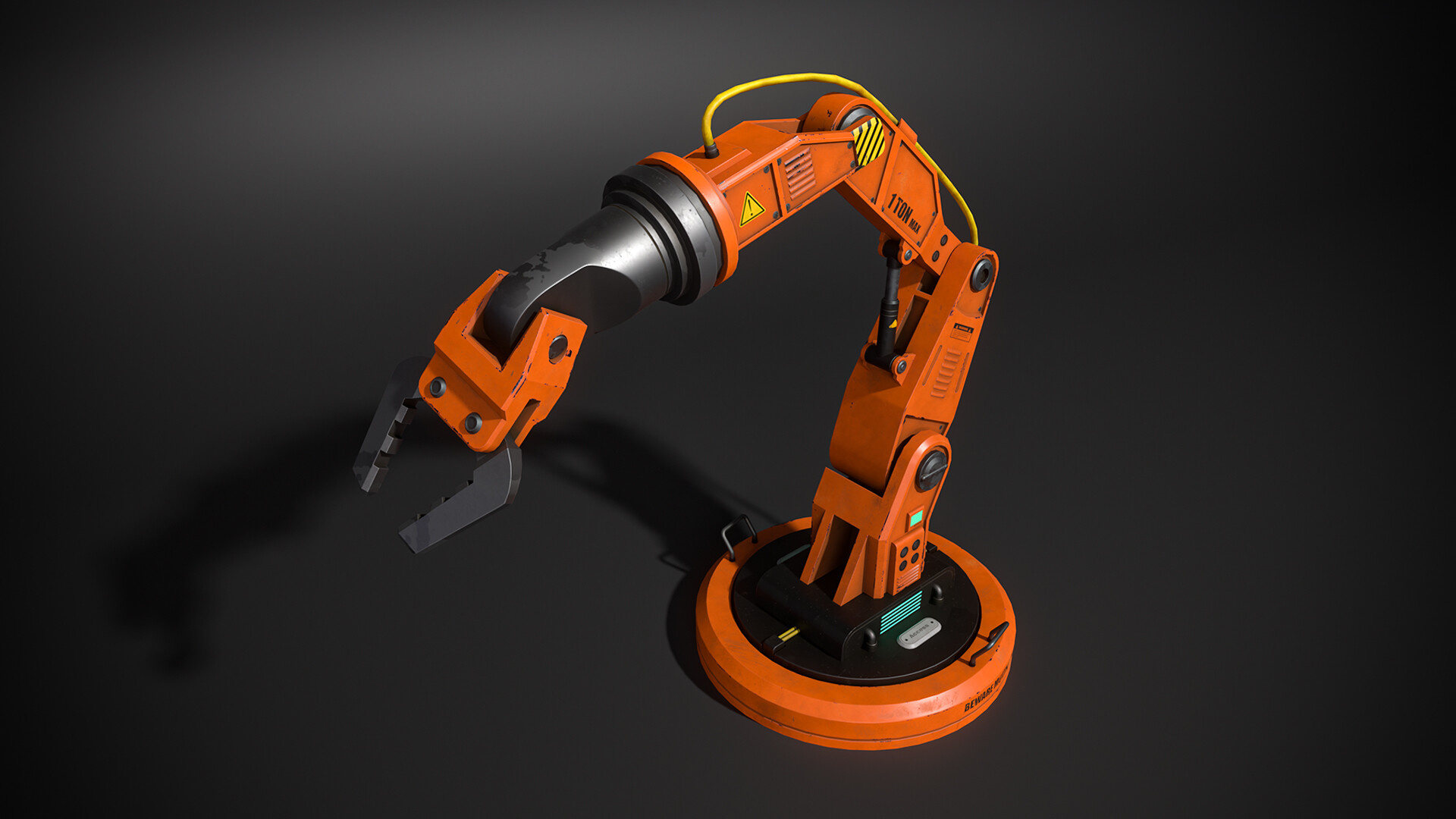 ArtStation - Mechanical Arm - Rigged / LOWPOLY