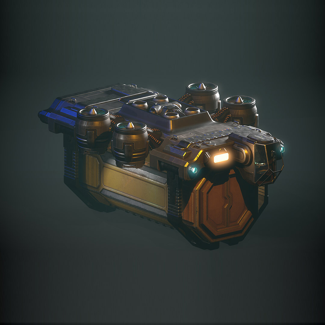 ArtStation - Sci-Fi Cargo Carrier