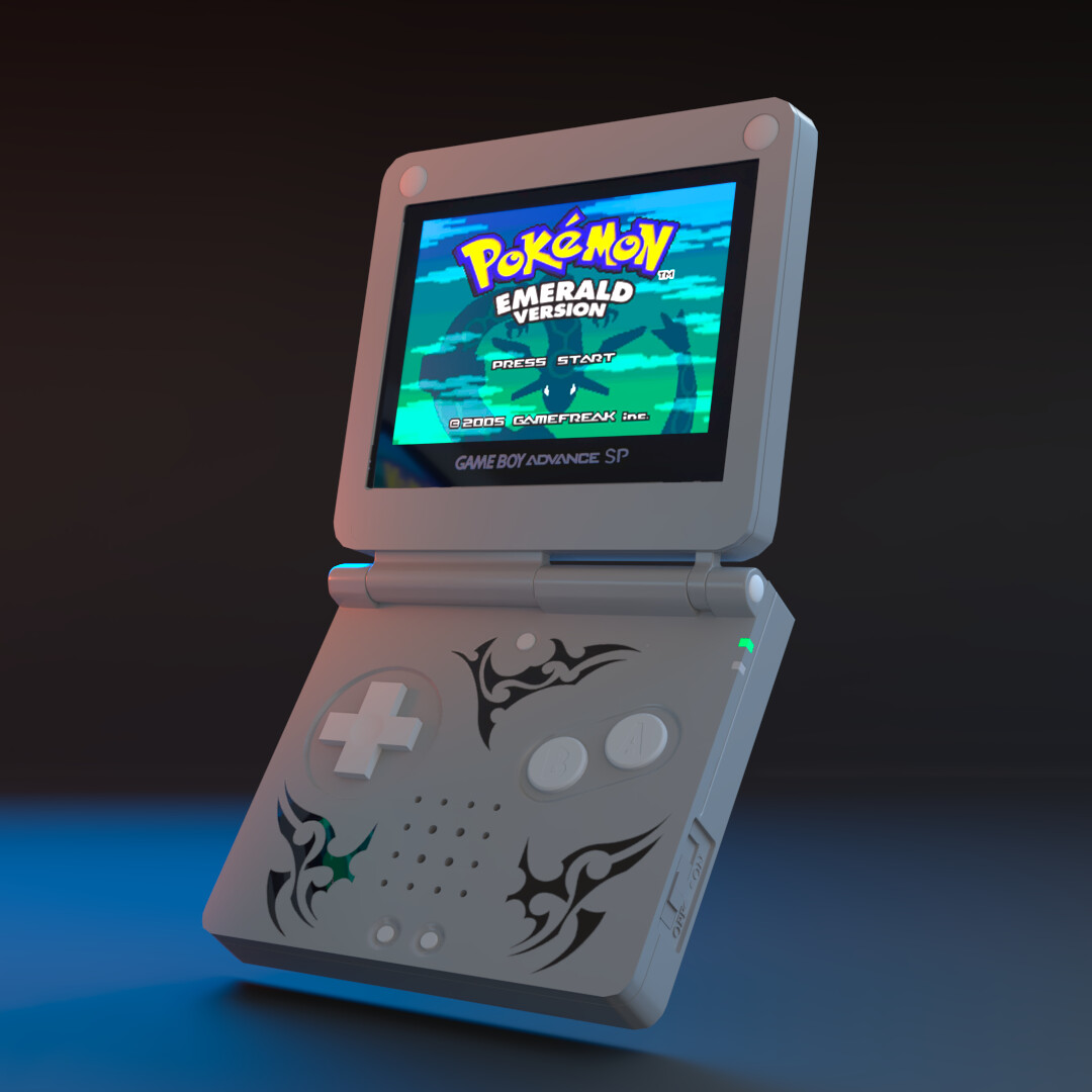 ArtStation - Gameboy Advance SP
