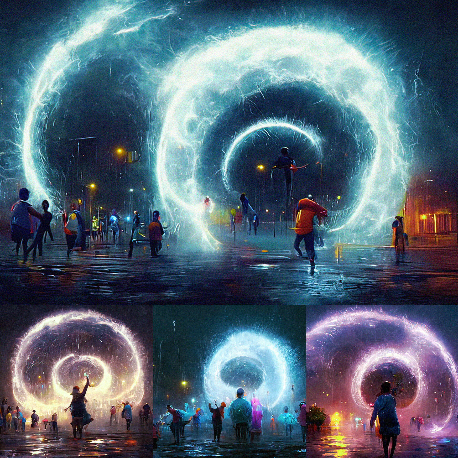 ArtStation - Time Traveling Citizen Opening A New Time Portal