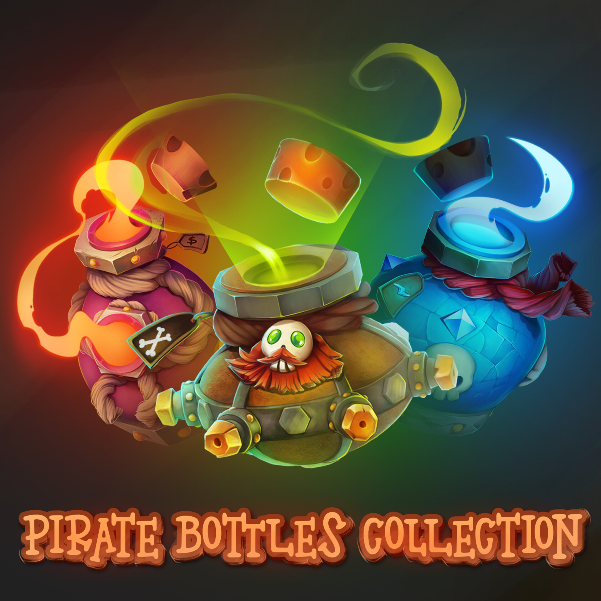 ArtStation - Pirate Bottles Collection
