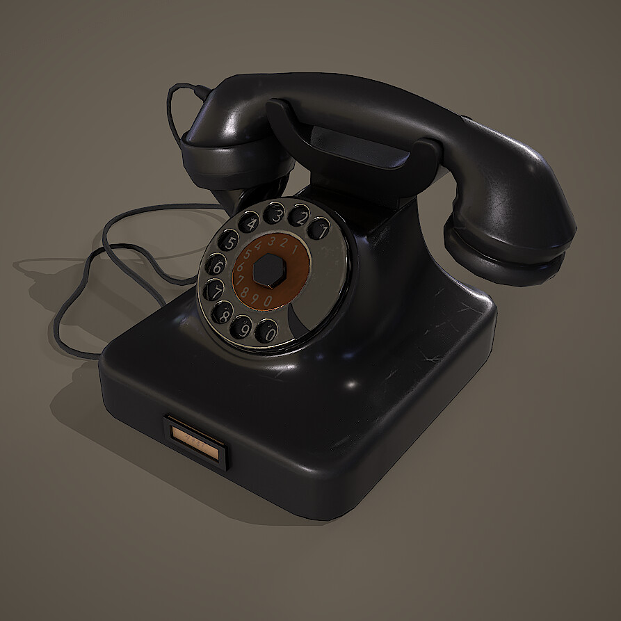 ArtStation - Bakelite Telephone