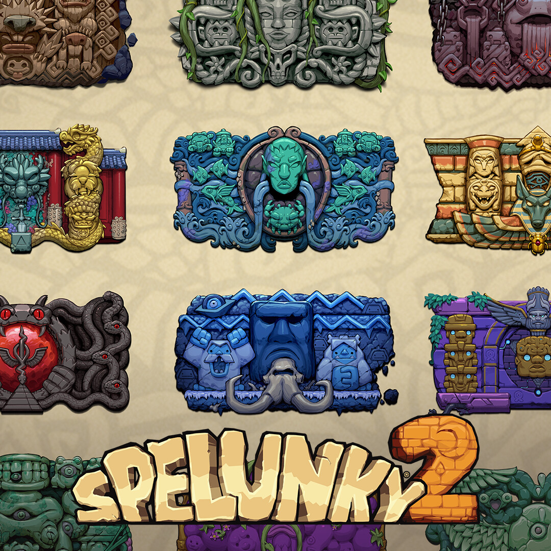 ArtStation - Spelunky 2: Place Journal Art