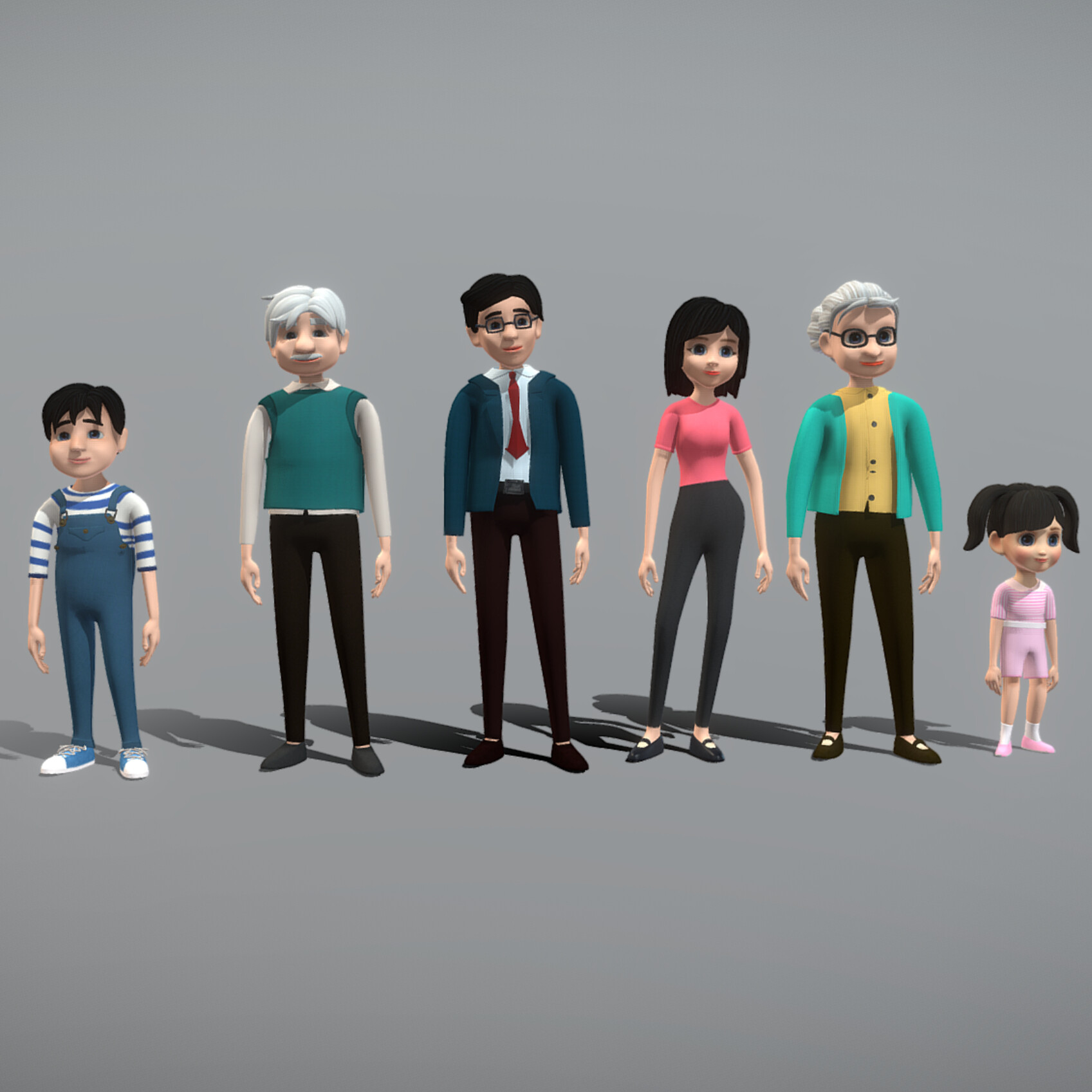 ArtStation - 3D Model - Family Member - Downloadable