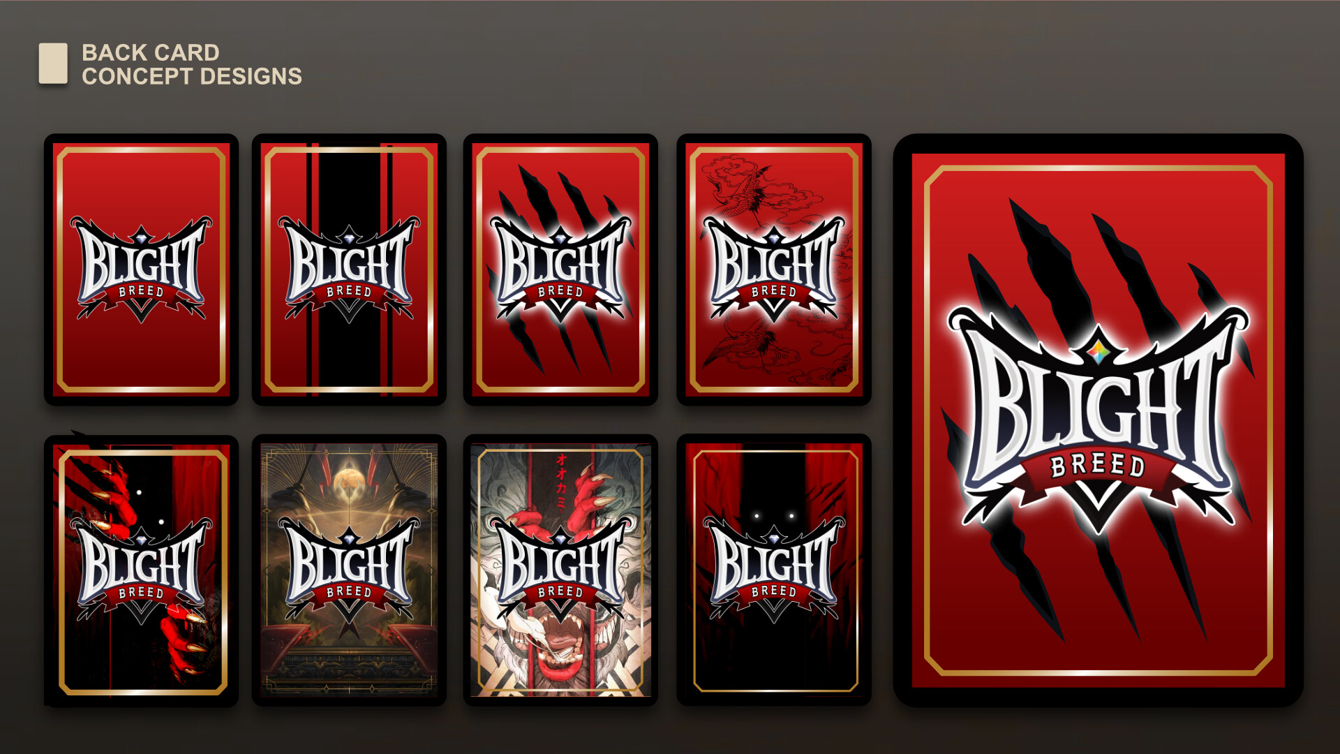 ArtStation - Blight Breed TCG Design