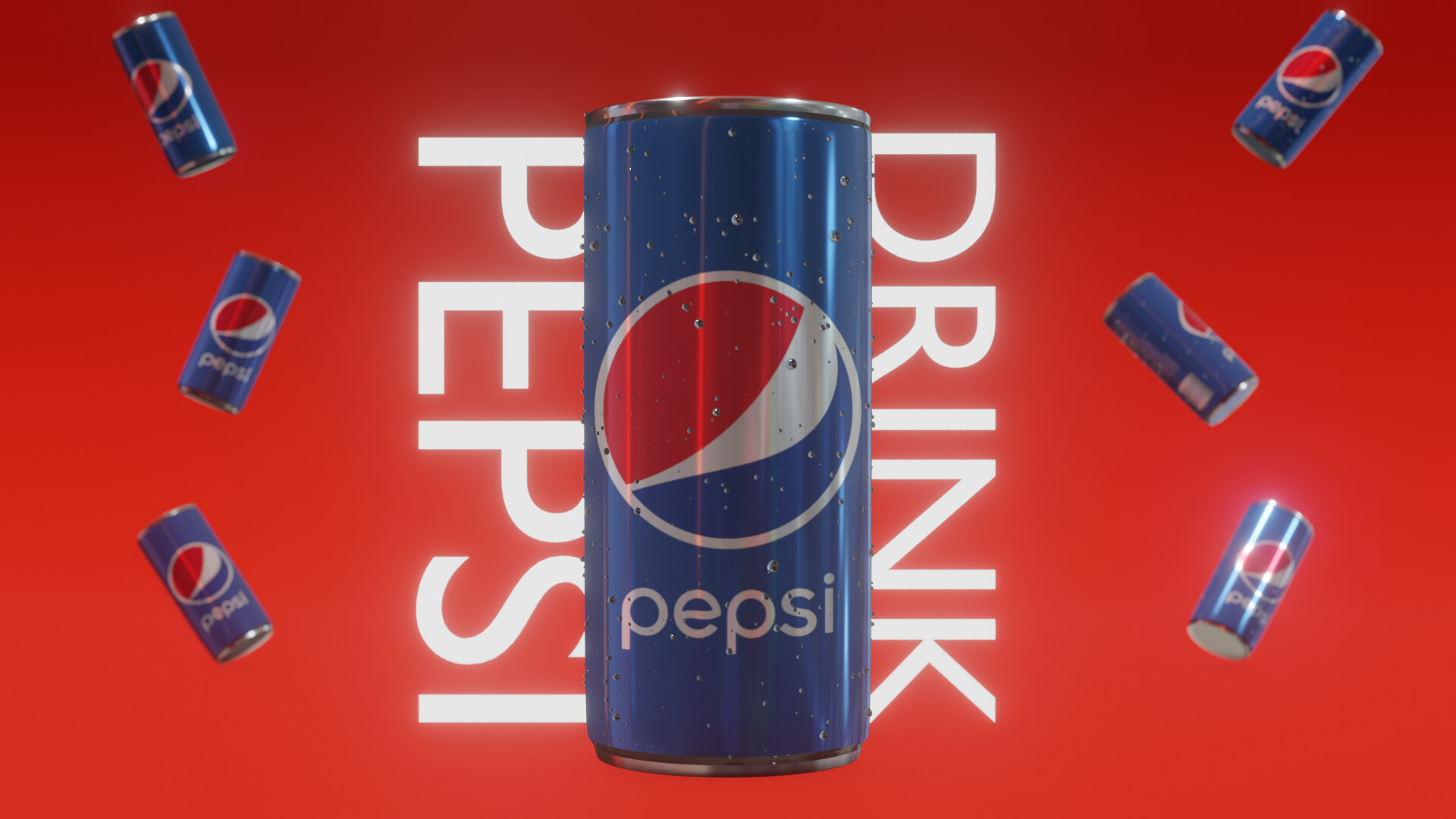 ArtStation - Pepsi Advertising - 3d Product Visualization