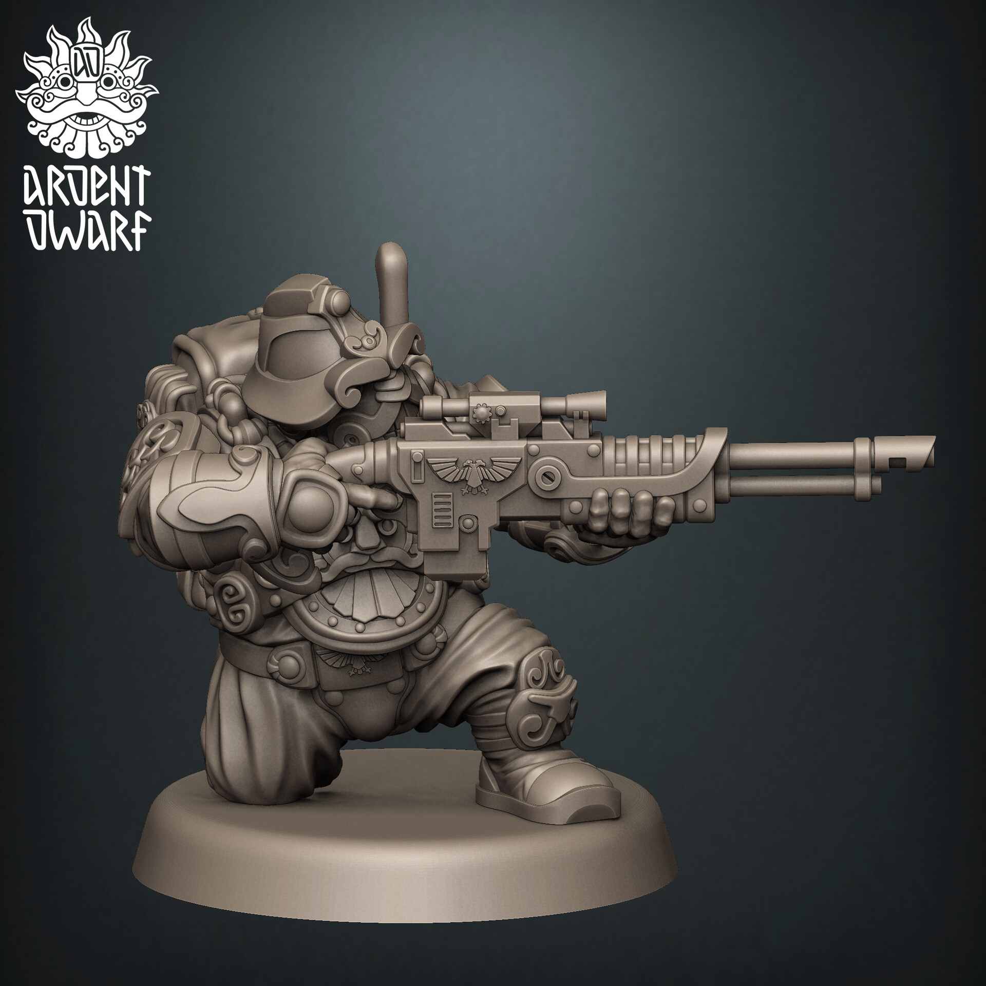 ArtStation - Space Dwarf Guardsman 06