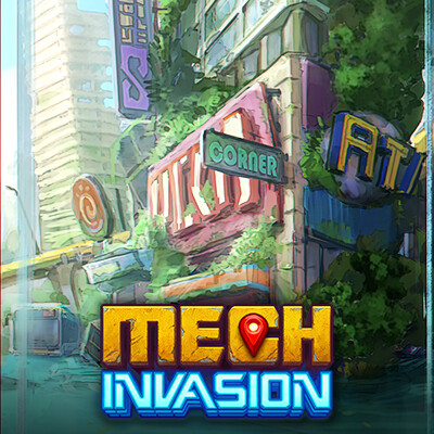 ArtStation - MECH INVASION - Arena concept