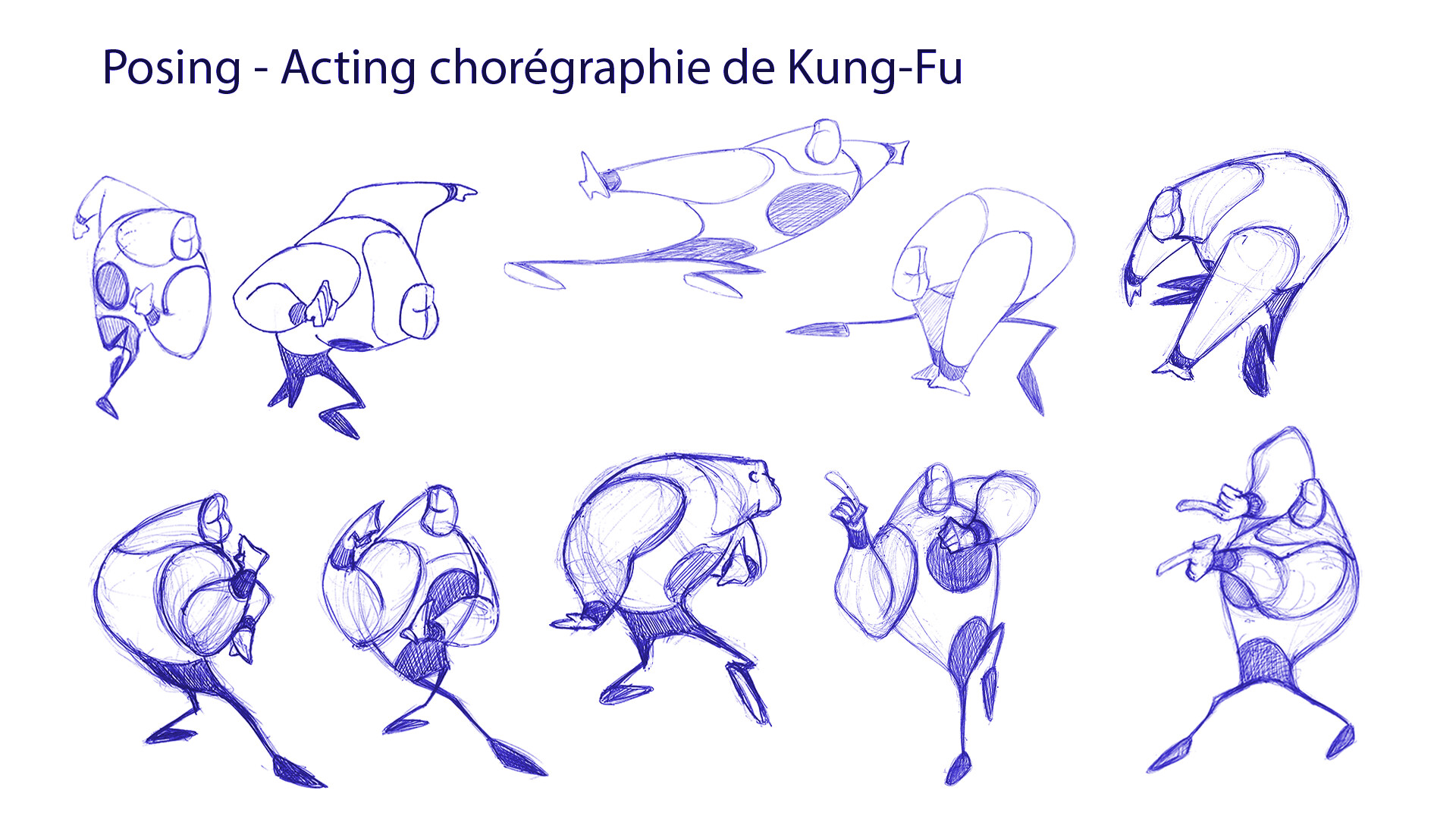 ArtStation - 2D Animation - Acting Kung-Fu Analysis (rough)
