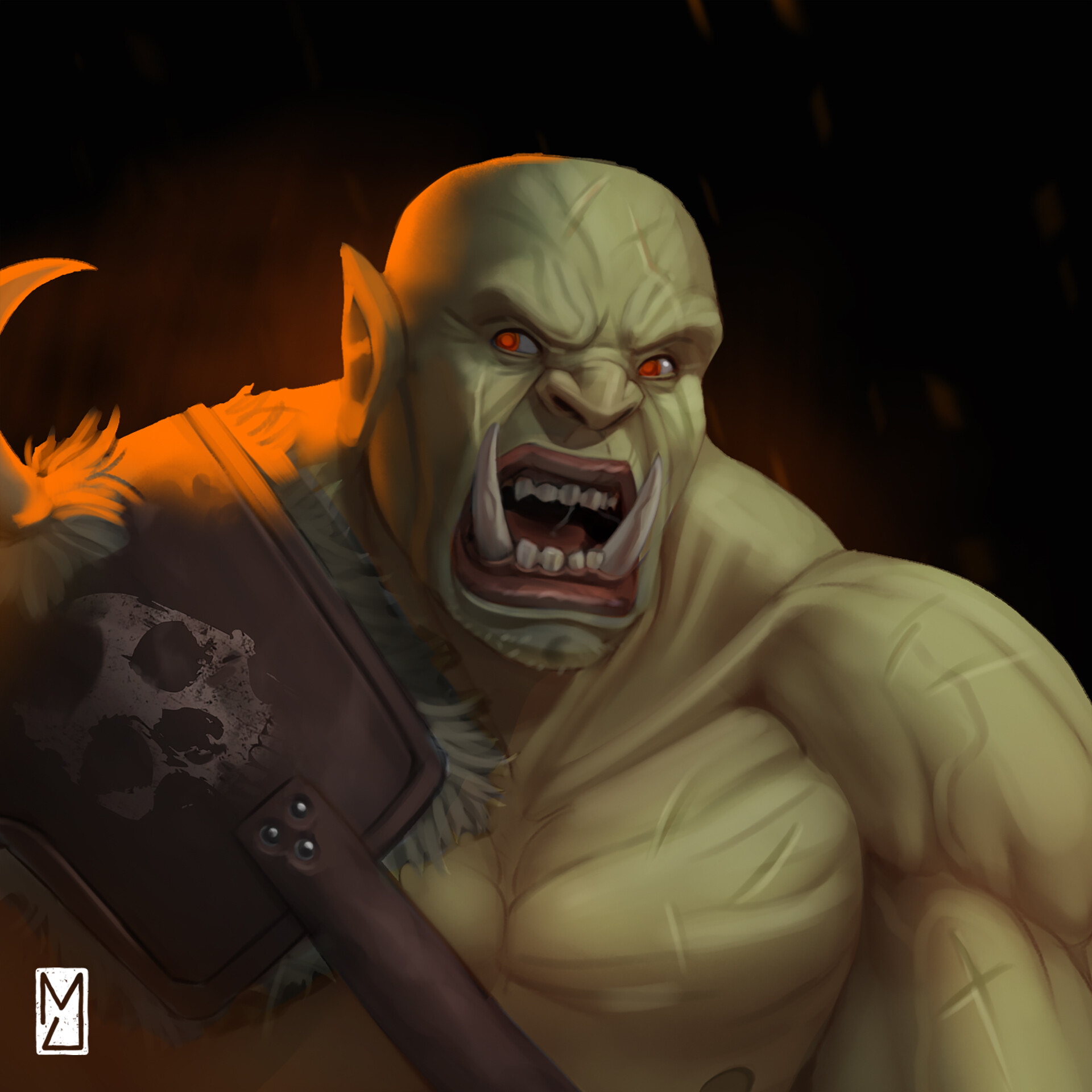 ArtStation - Orc Portrait