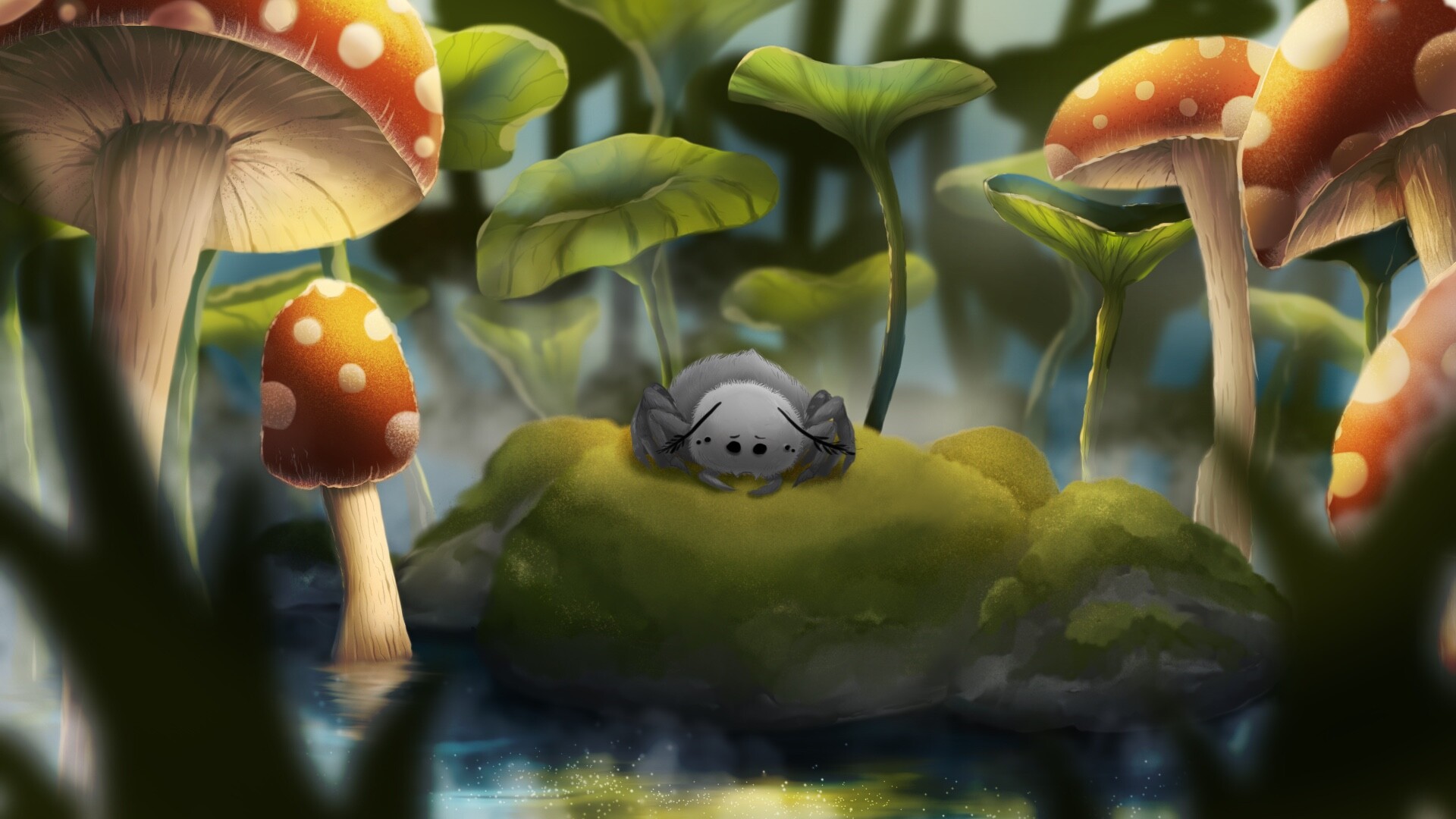 ArtStation - Spider and pupa : 2D animation