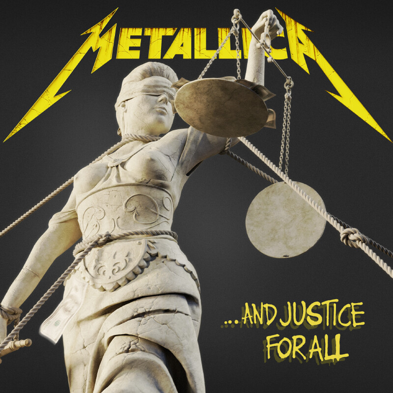 ArtStation - METALLICA - ...And justice for all - Lady justice 3D