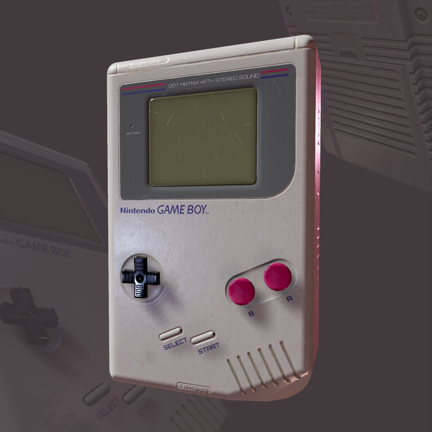 ArtStation - Game Boy Texturing