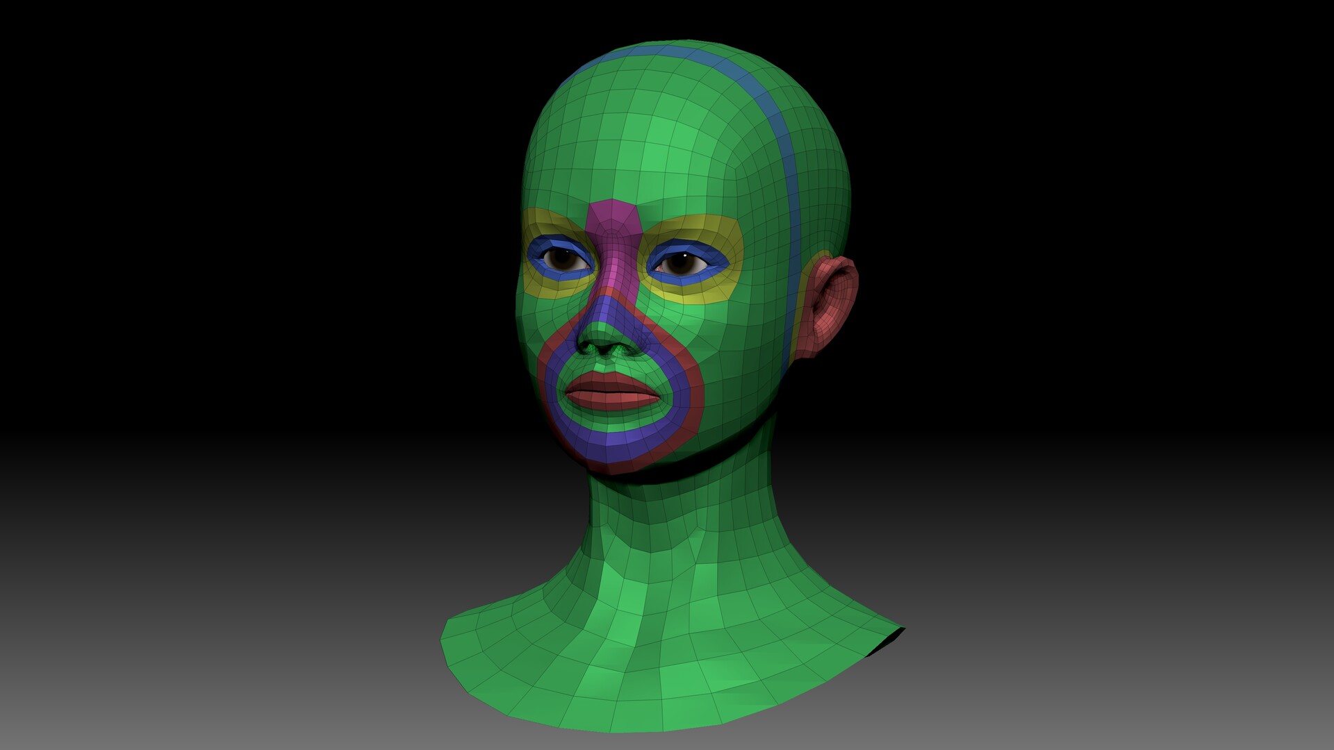 ArtStation - Female Head Base Mesh (Bust)