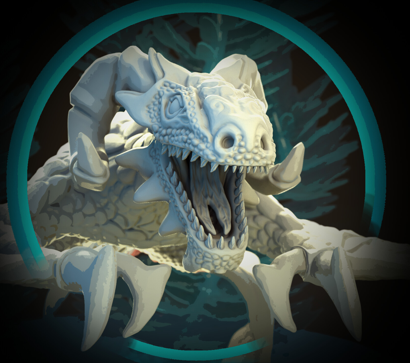 ArtStation - Underwater Wyvern