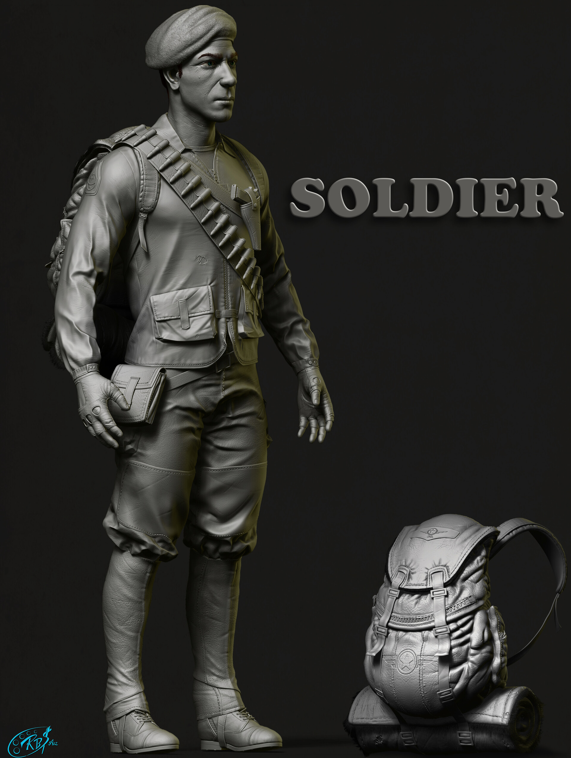 ArtStation - soldiers model,