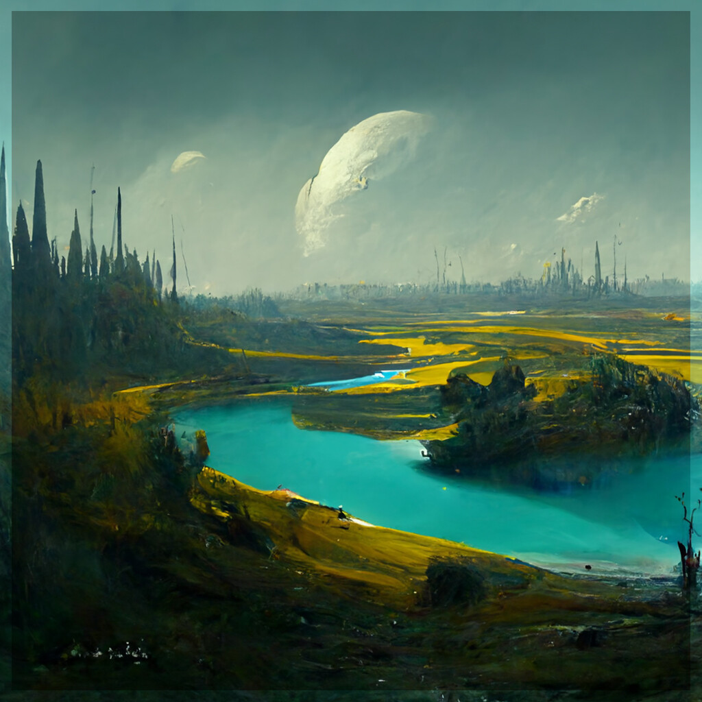 ArtStation - Alien Landscapes // 001 - MidJourney AI