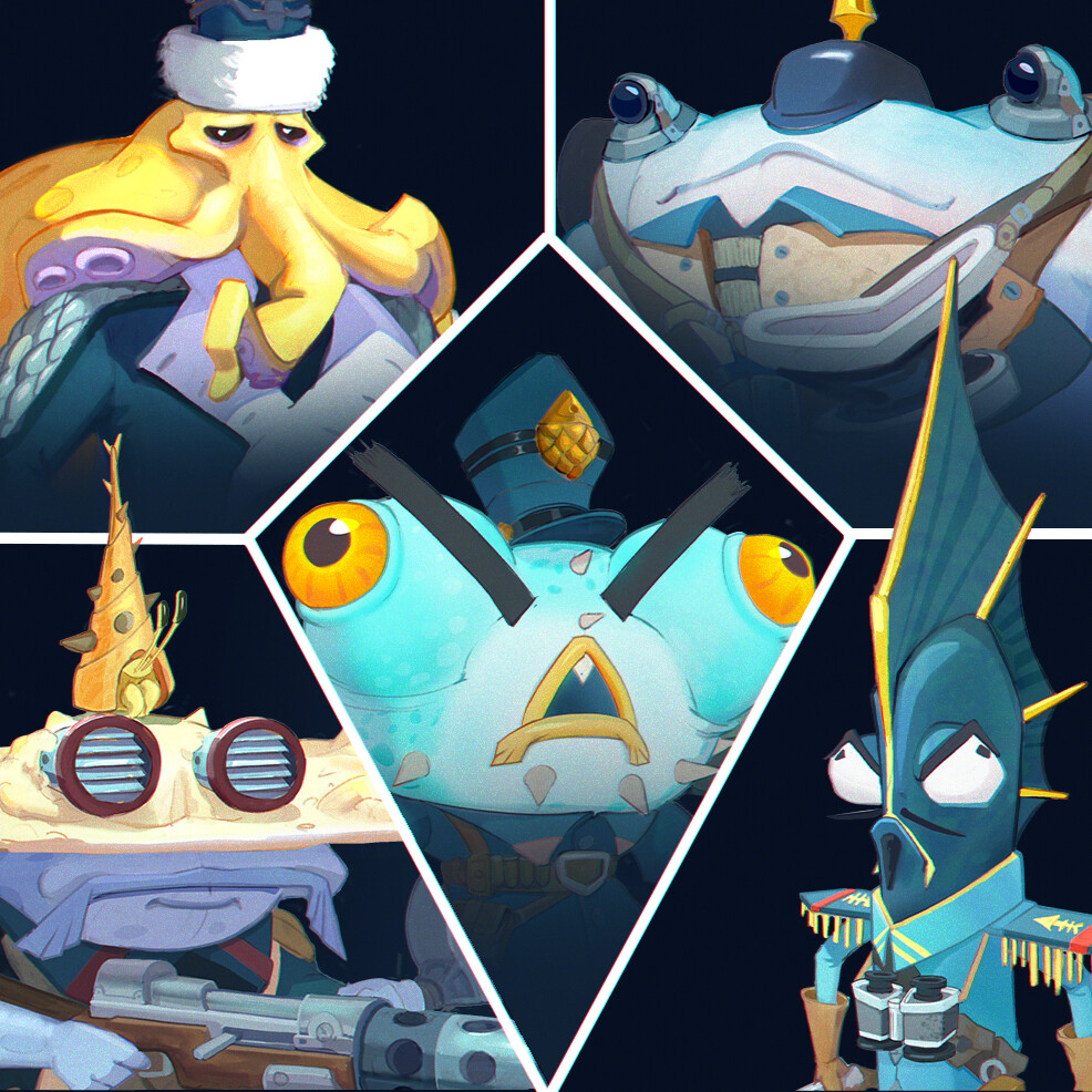 ArtStation - Merfolk squad