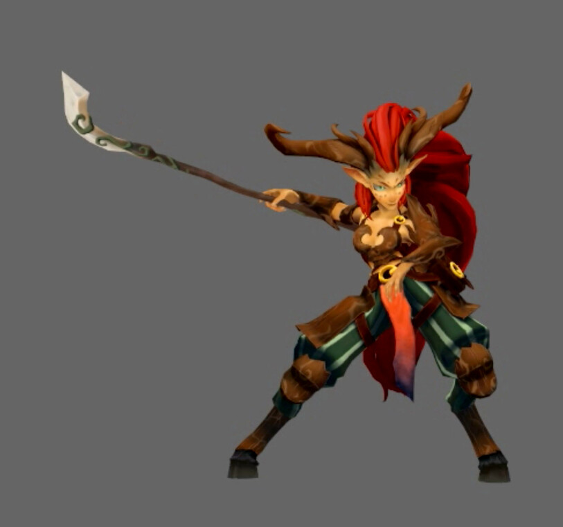 ArtStation - Faun attack, timing practice