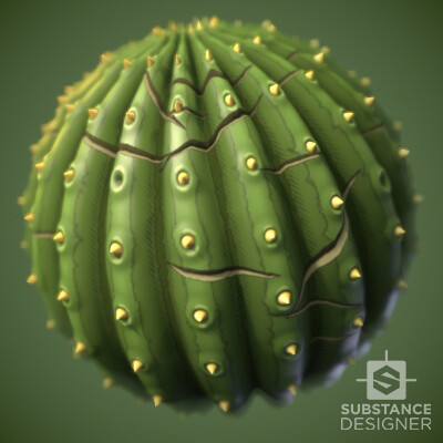 ArtStation - Stylized Cactus Material