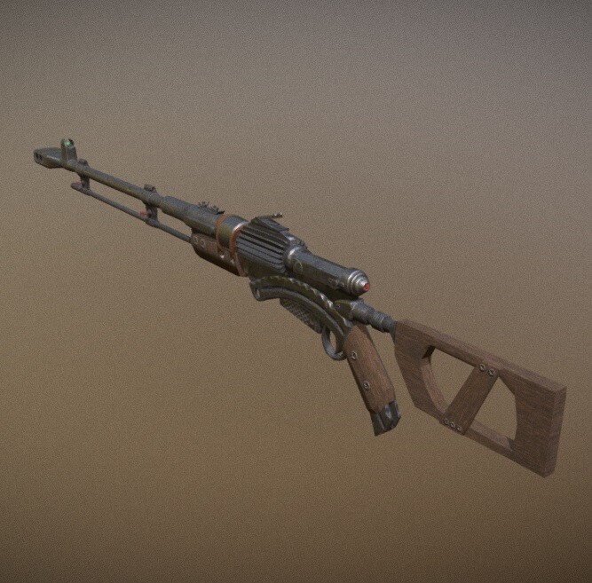 ArtStation - Metro game prop / Valve rifle