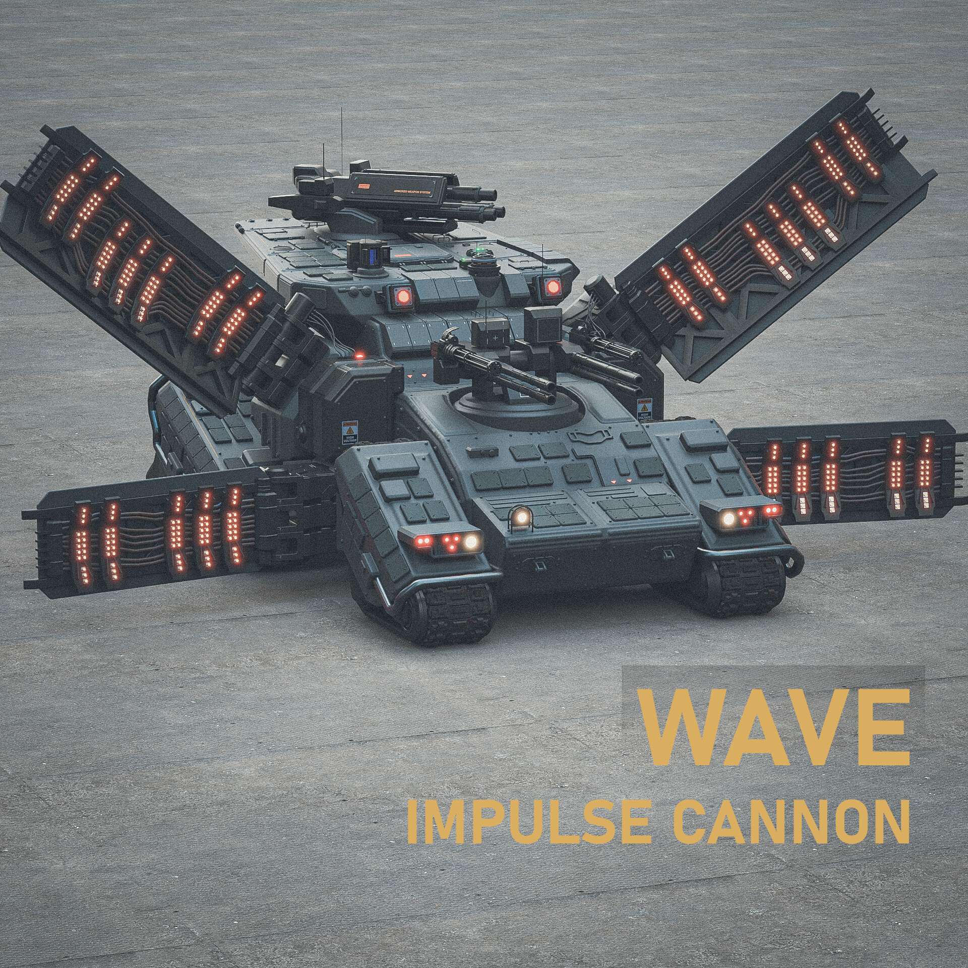 ArtStation - Tank - WAVE Impulse cannon