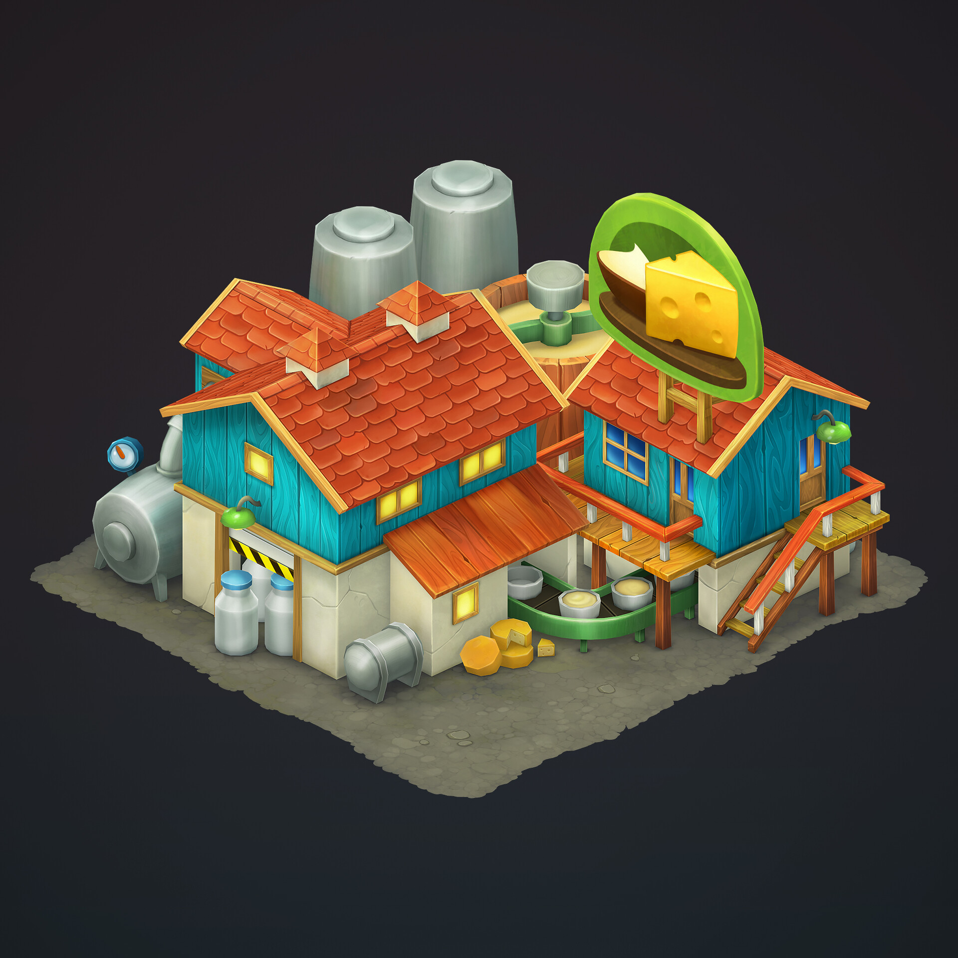 ArtStation - Dairy Factory