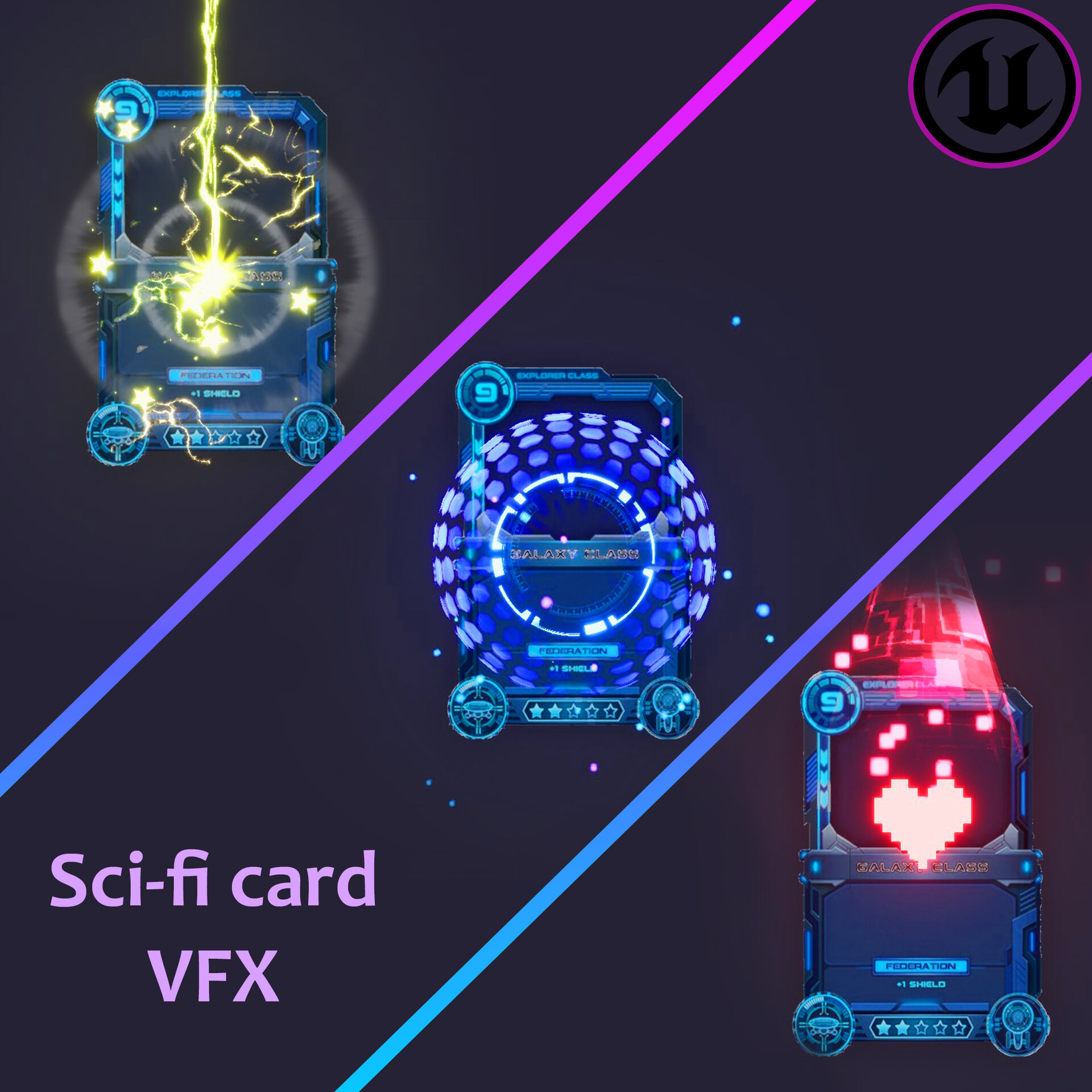 ArtStation - Sci-fi card game VFX