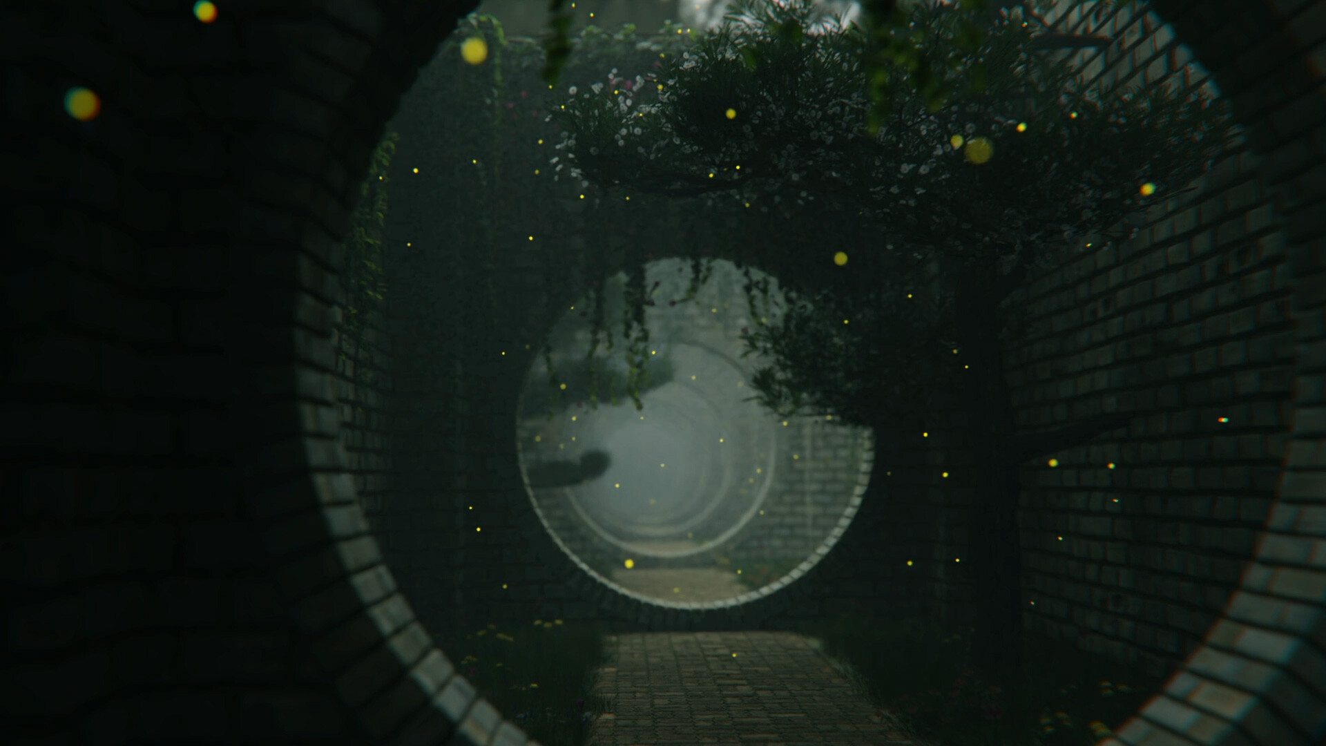 ArtStation - Moon gate Garden : Fireflies
