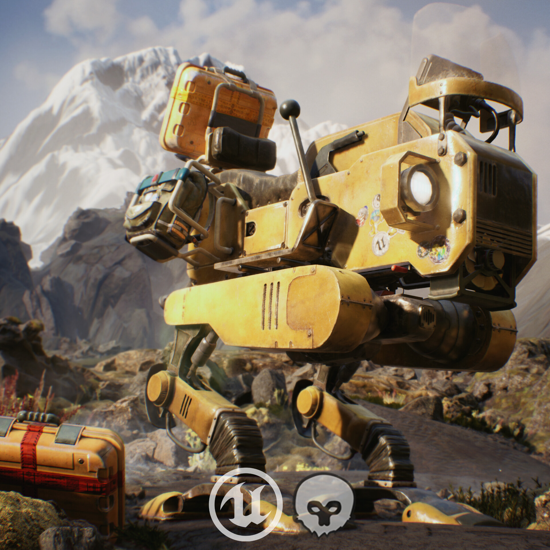 ArtStation - Mech Cargo Carrier (2022)