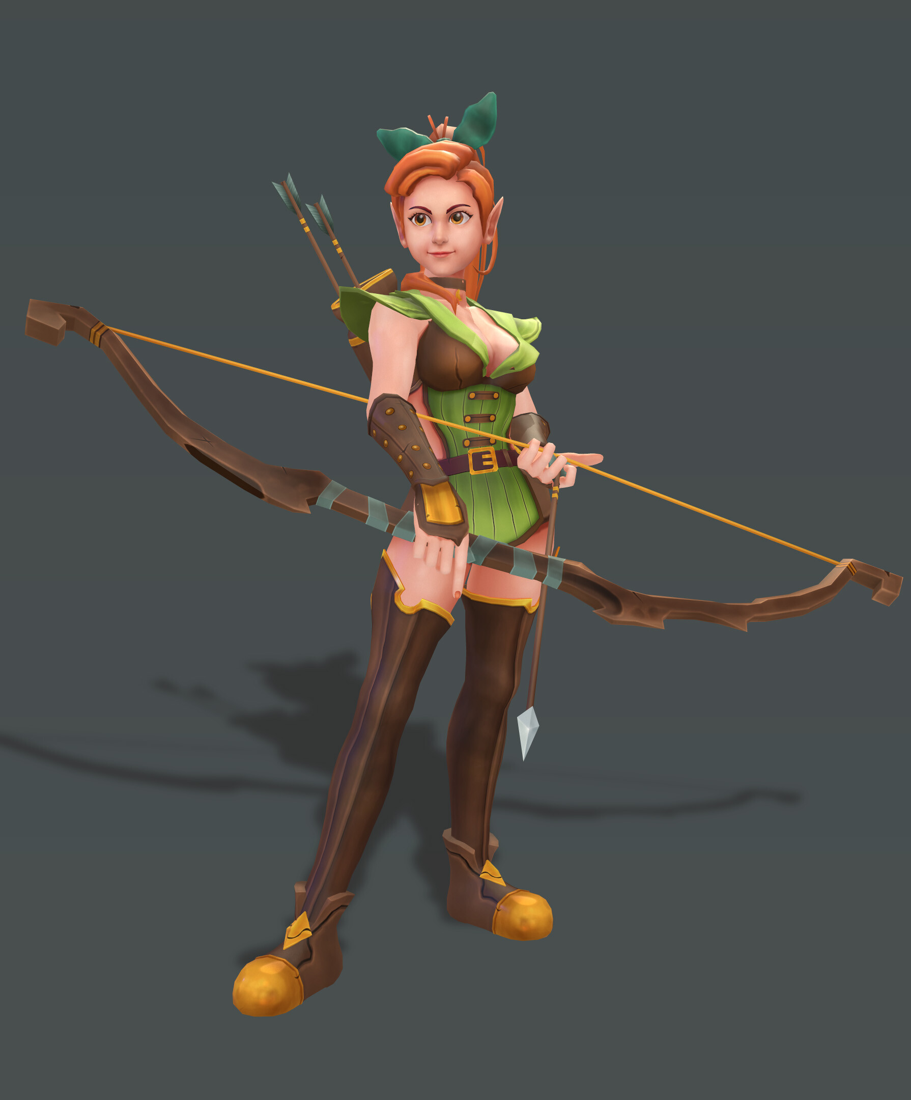ArtStation - Stylized Modular Archer Female