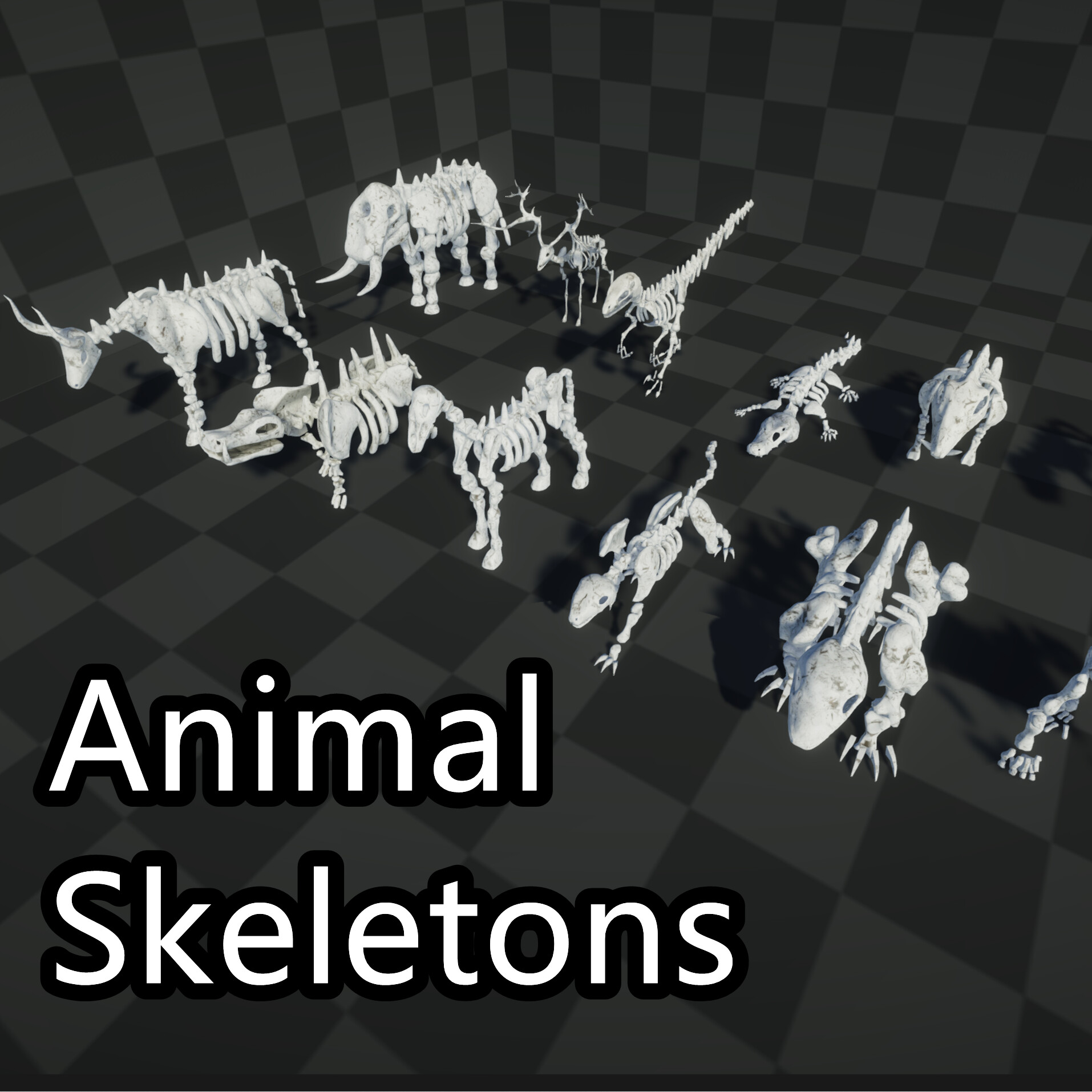 ArtStation - 3D Model - Animal Skeletons - Downloadable