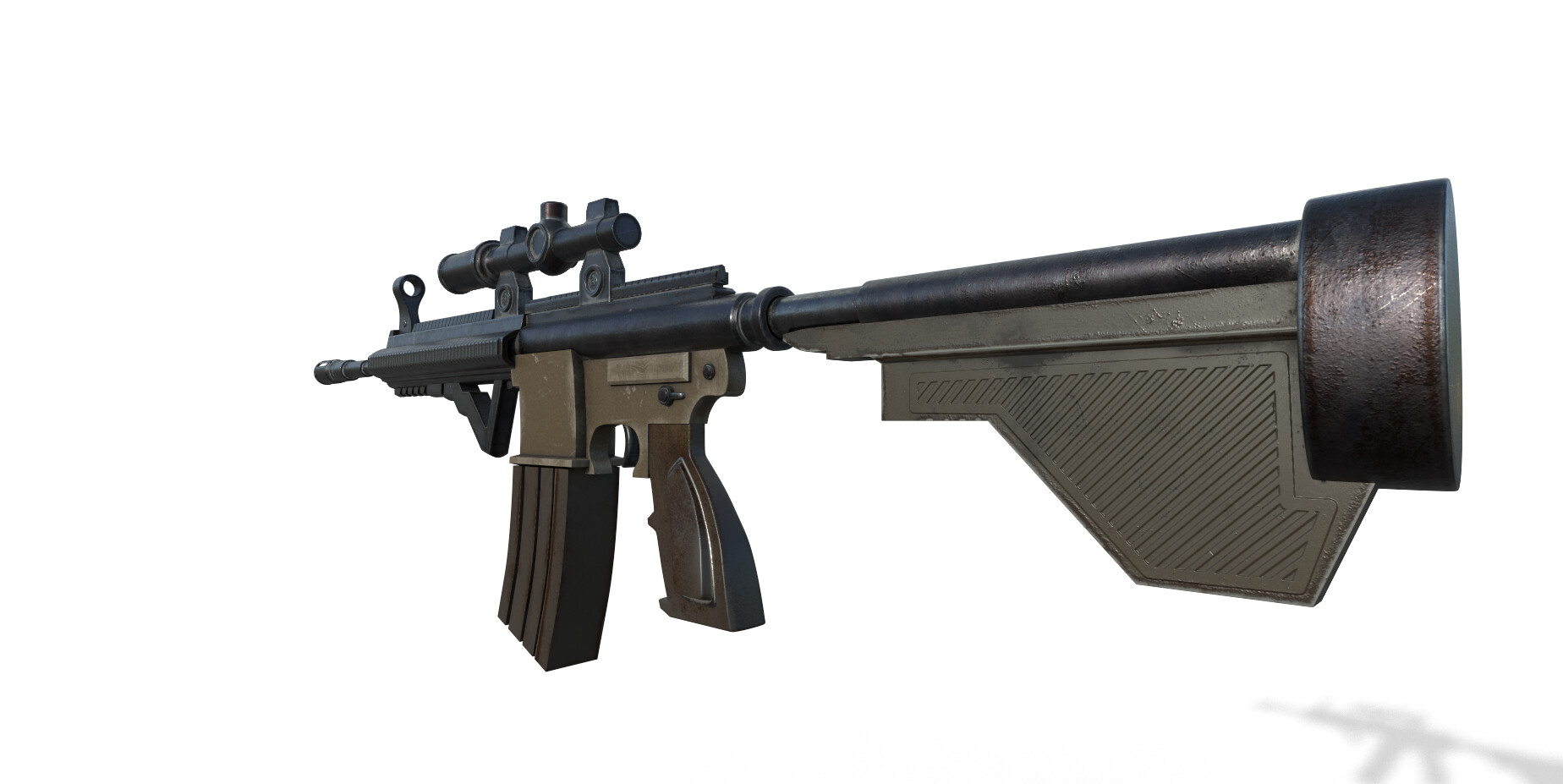 ArtStation - 3d Gun Model