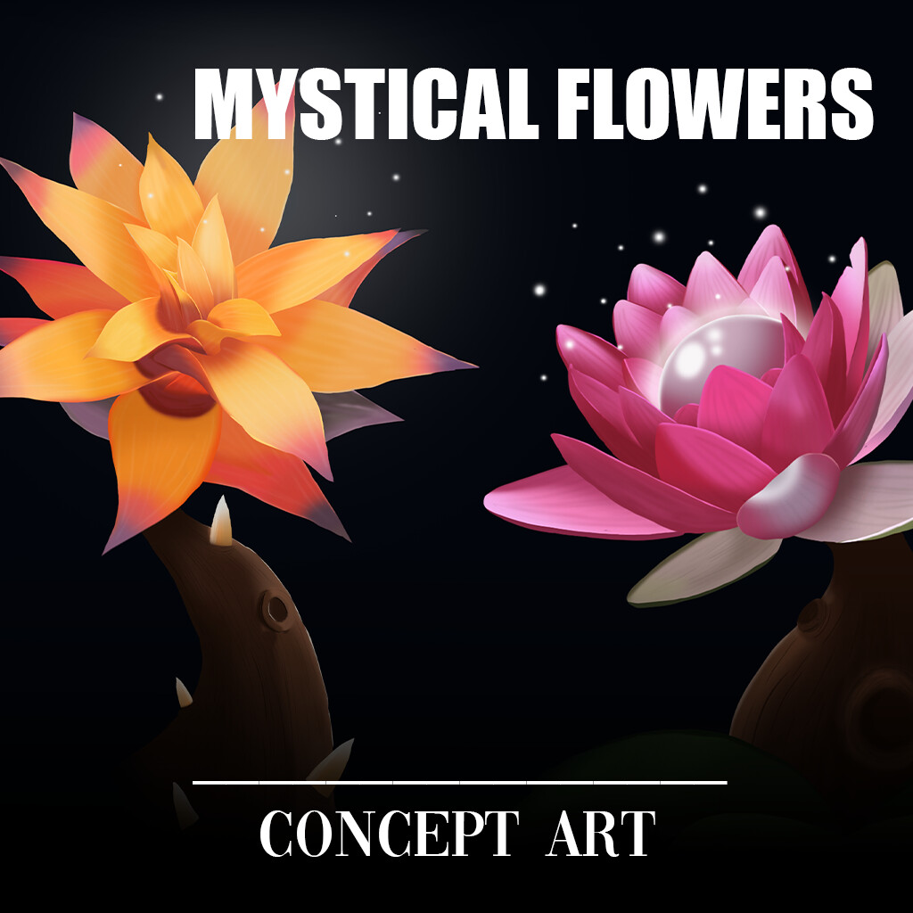 ArtStation - Mystical Flowers